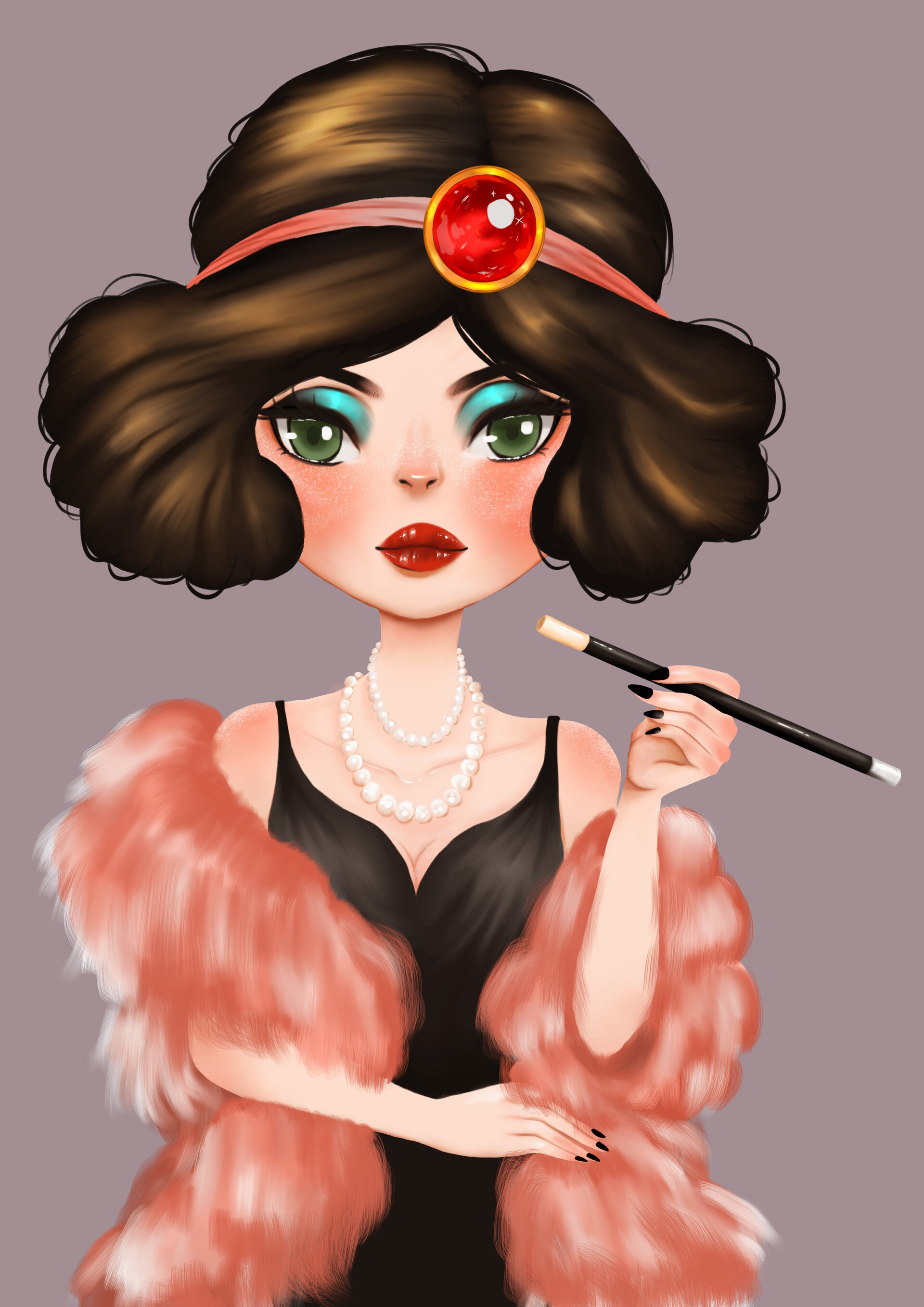 Flapper Girl Cartoon