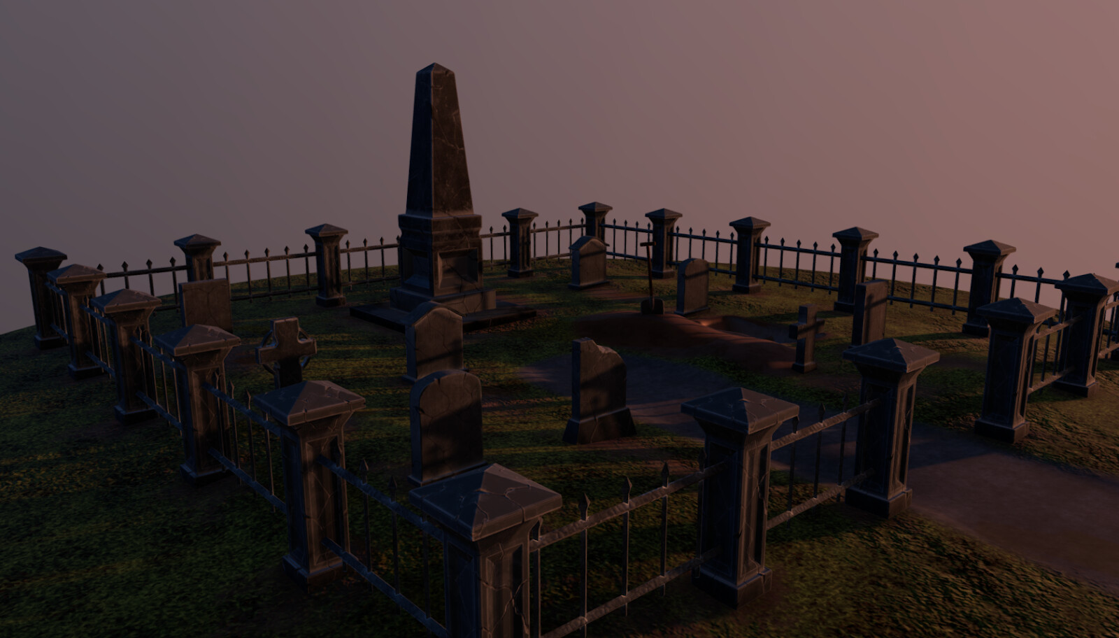 ArtStation - Stylized Graveyard