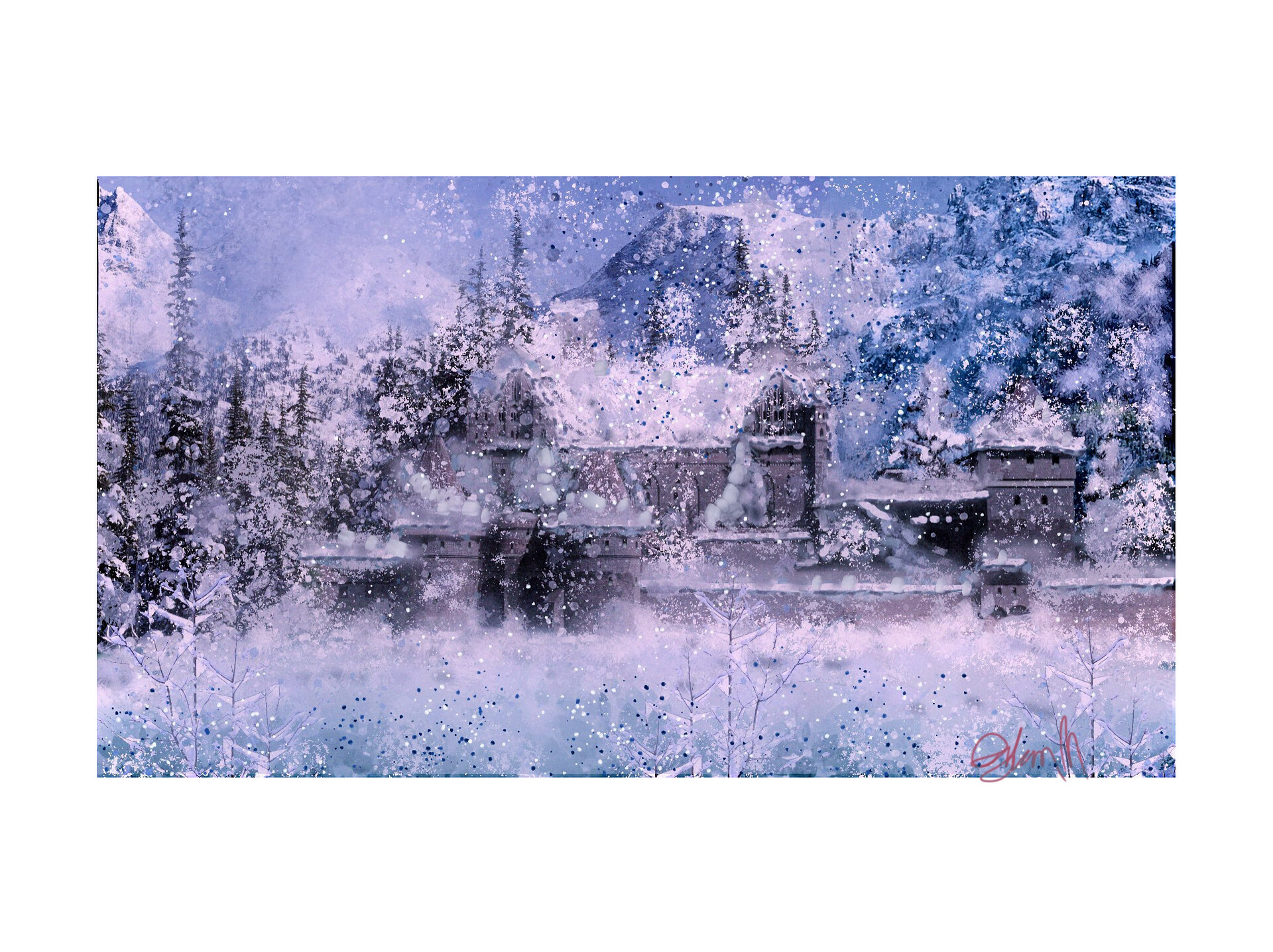 ArtStation - Castle Snowscape