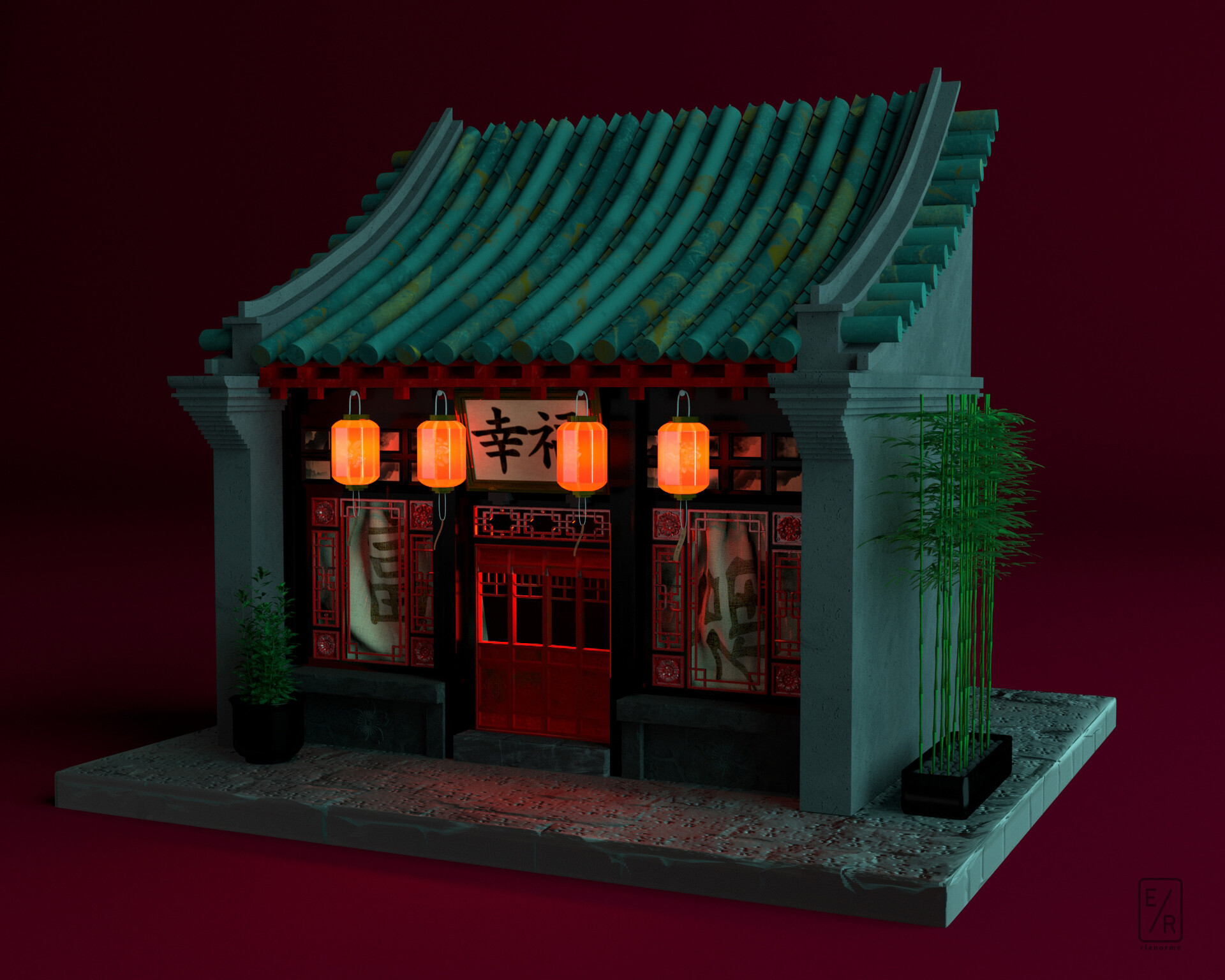 ArtStation - Chinese house