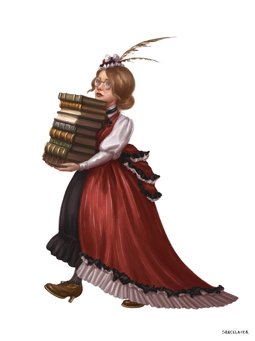 ArtStation - Halfling Librarian