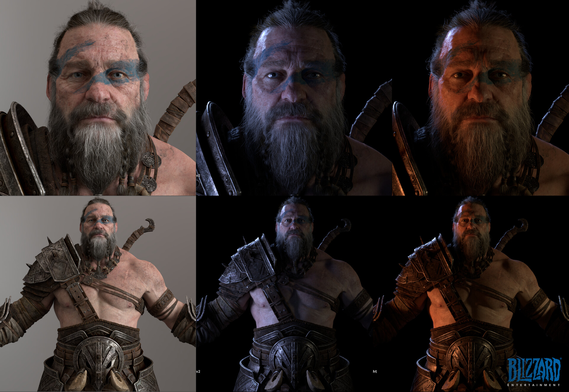 Wey Wong - Diablo Barbarian Surfacing works - Blizzard Cinematics