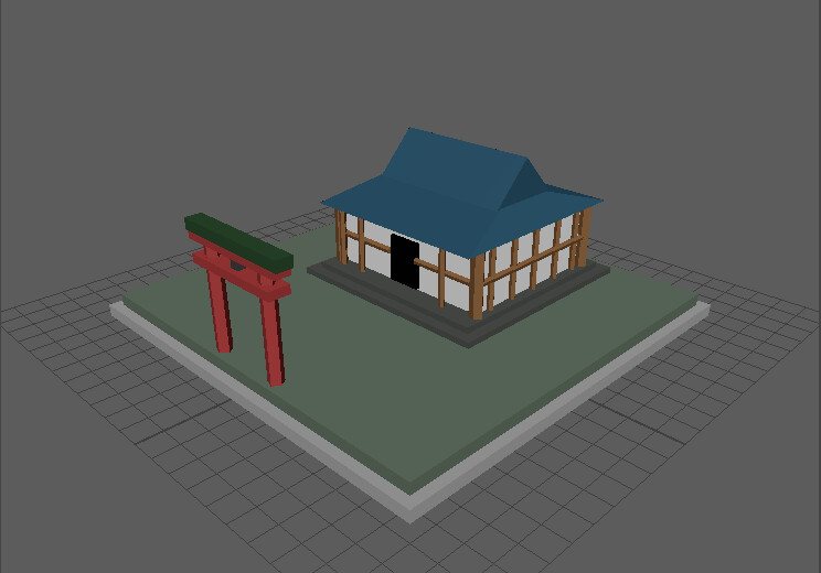 ArtStation - Japanese shrine model