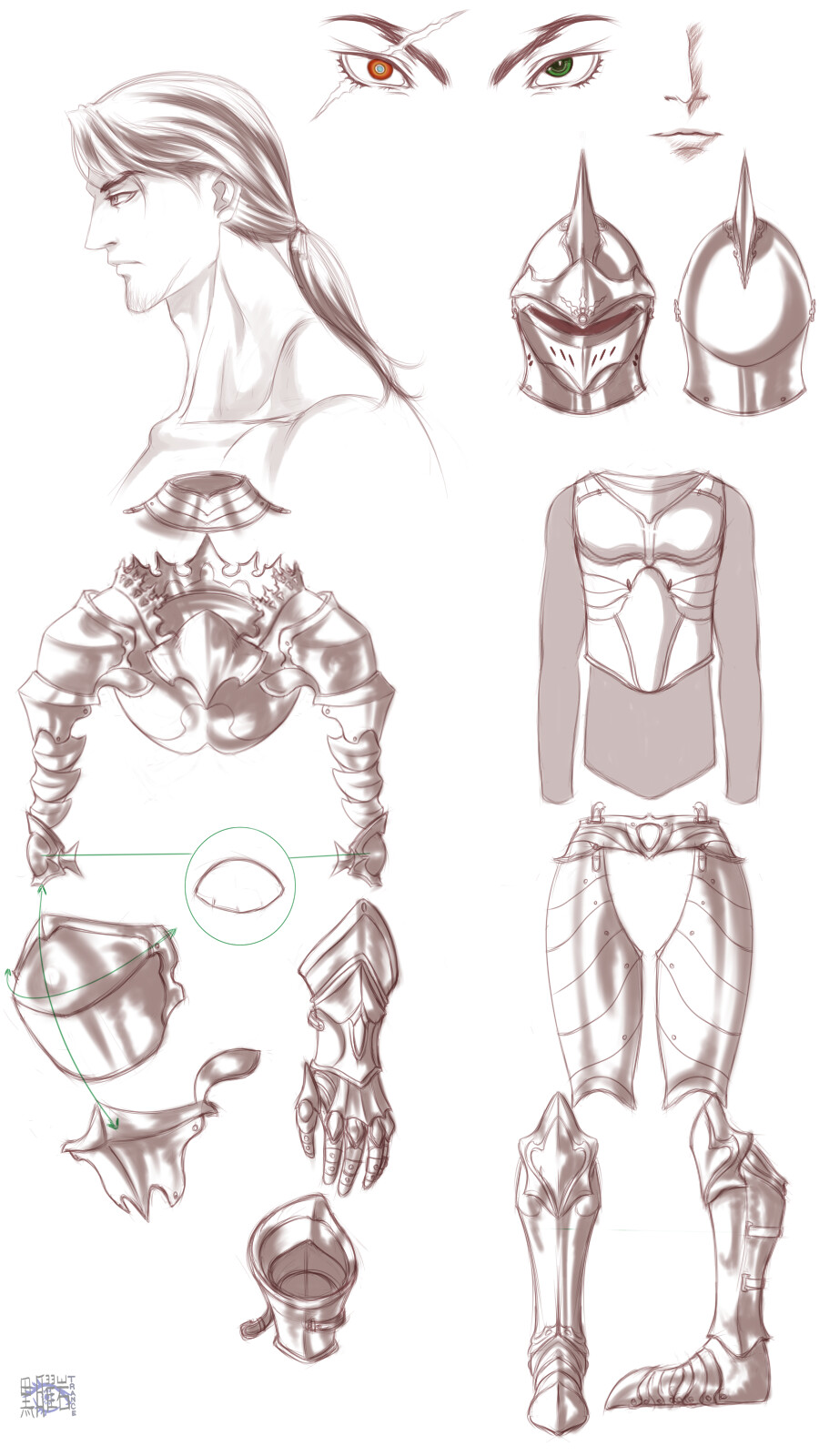 ArtStation - Grey~ Knight armour concepts