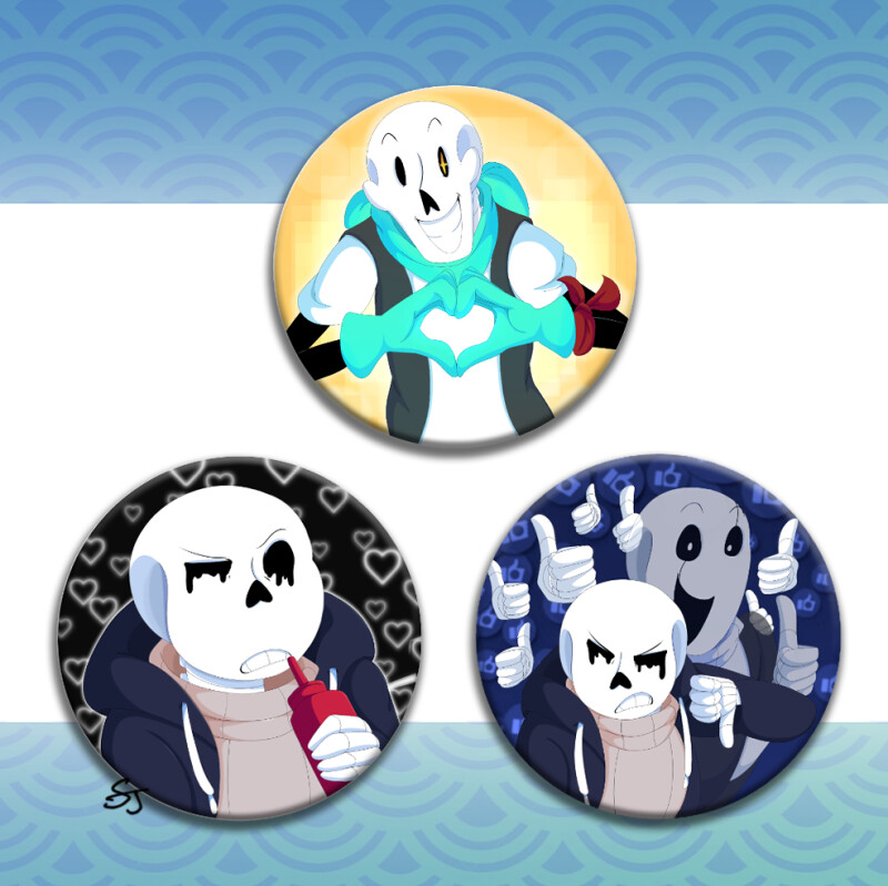 ArtStation - Undertale AUs Button Set - 2 out of 8