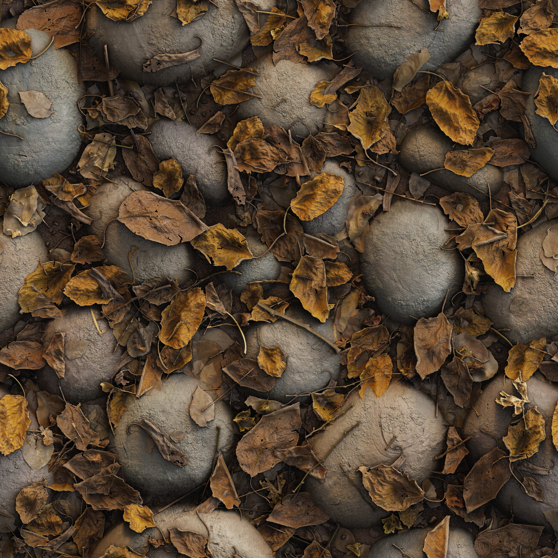 Alex Beddows - River stones Material