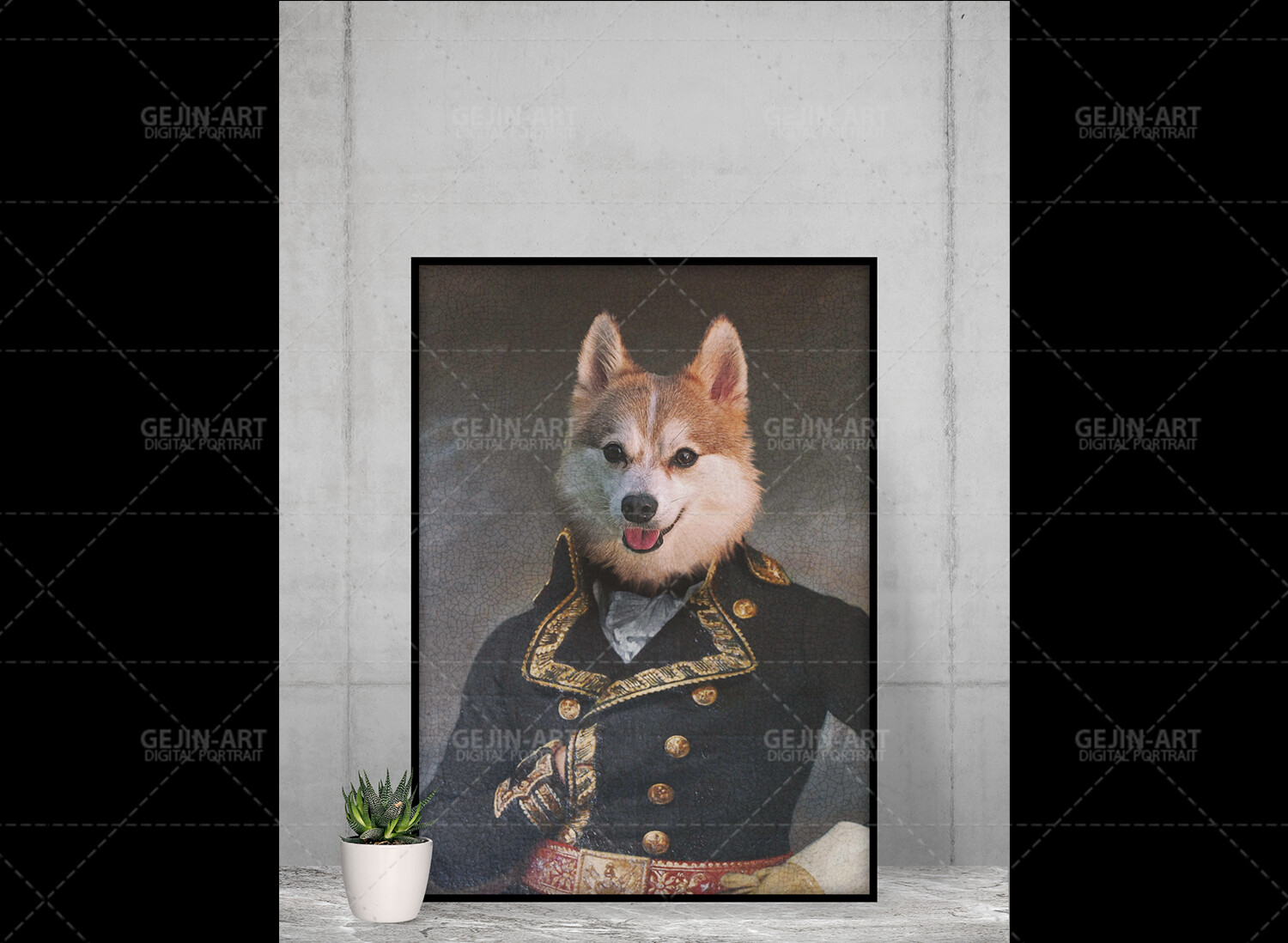 ArtStation - The Admiral Portrait Template Design