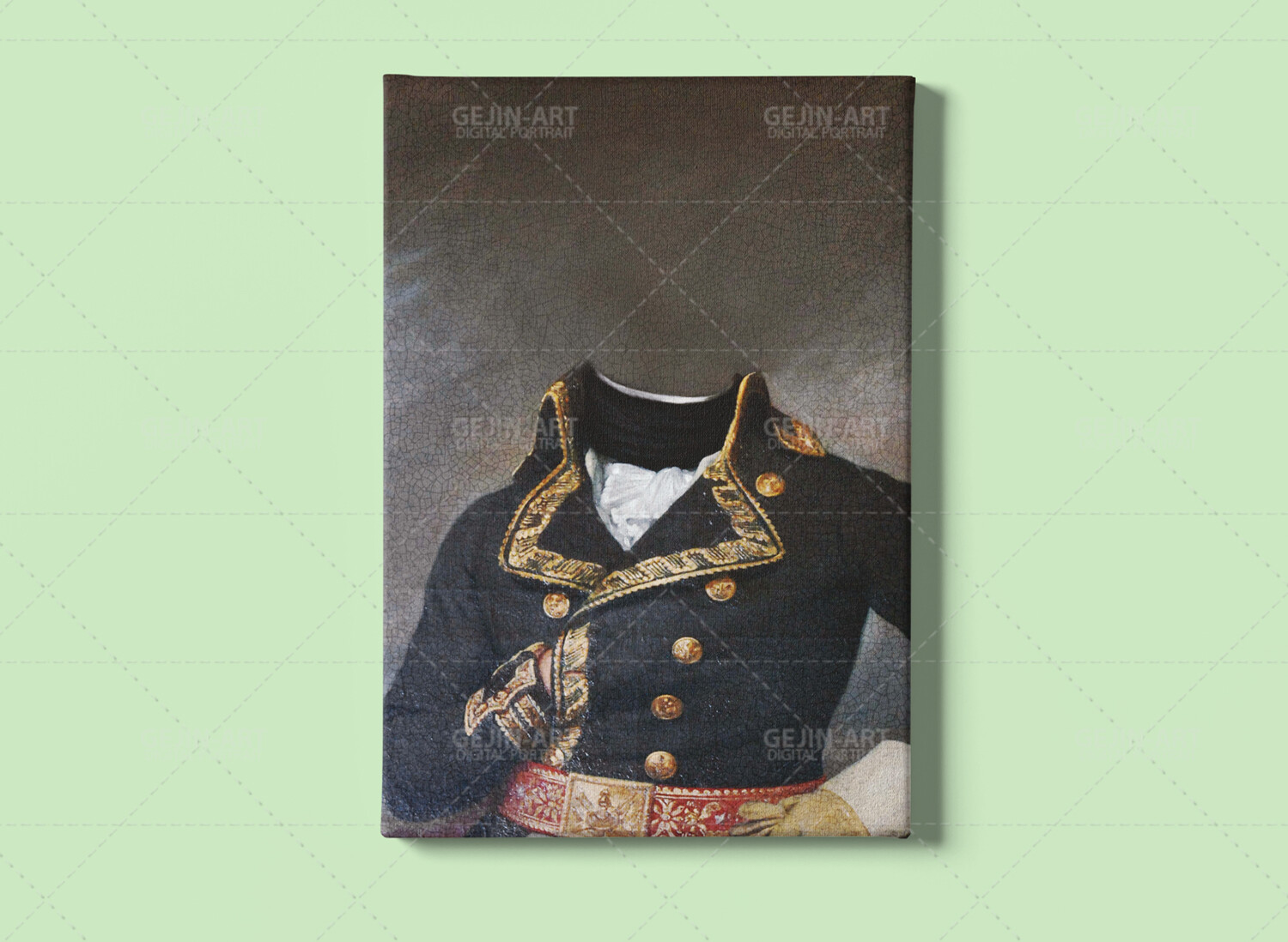 FurryFoto Studio - The Admiral Portrait Template Design