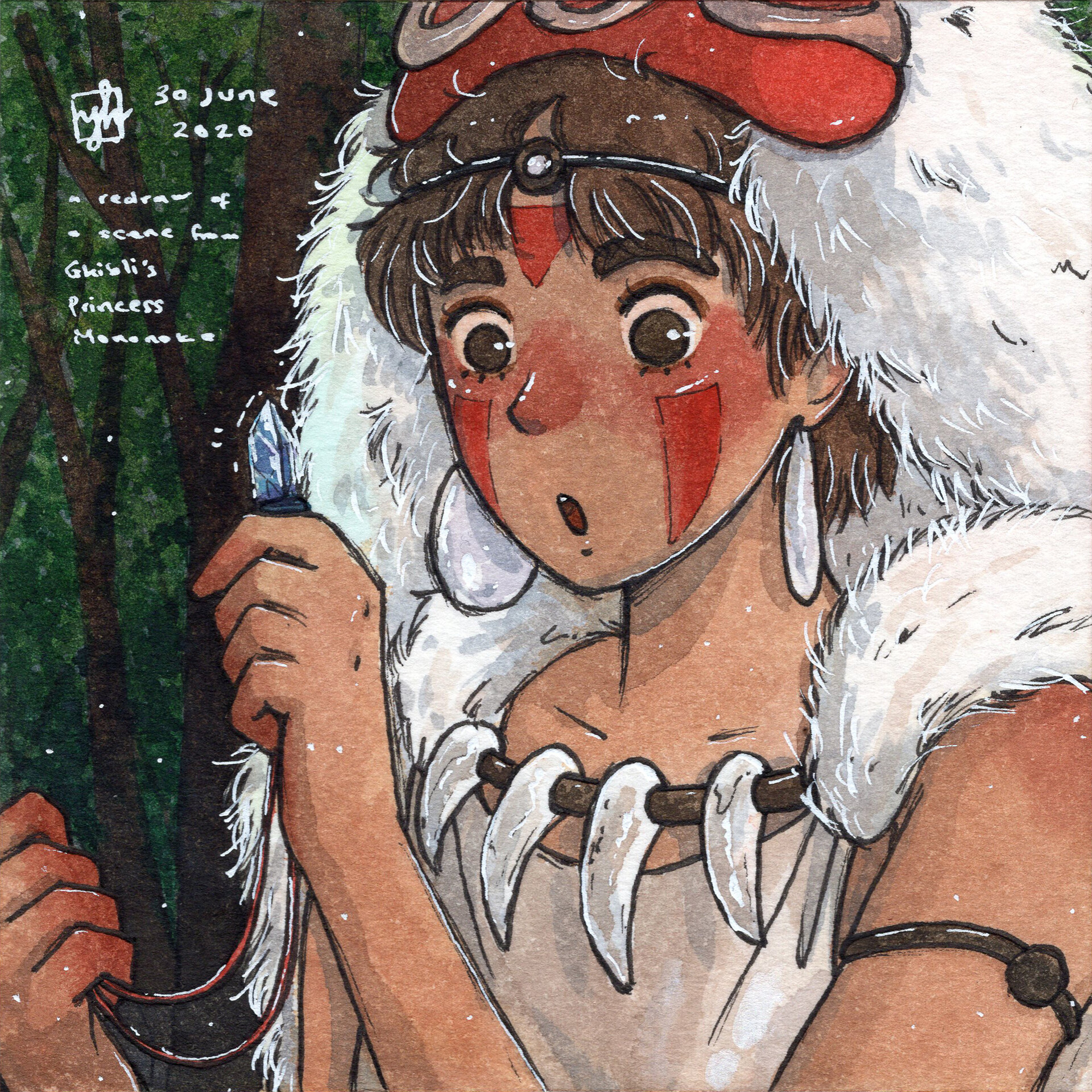 ArtStation - Princess Mononoke Redraw 02