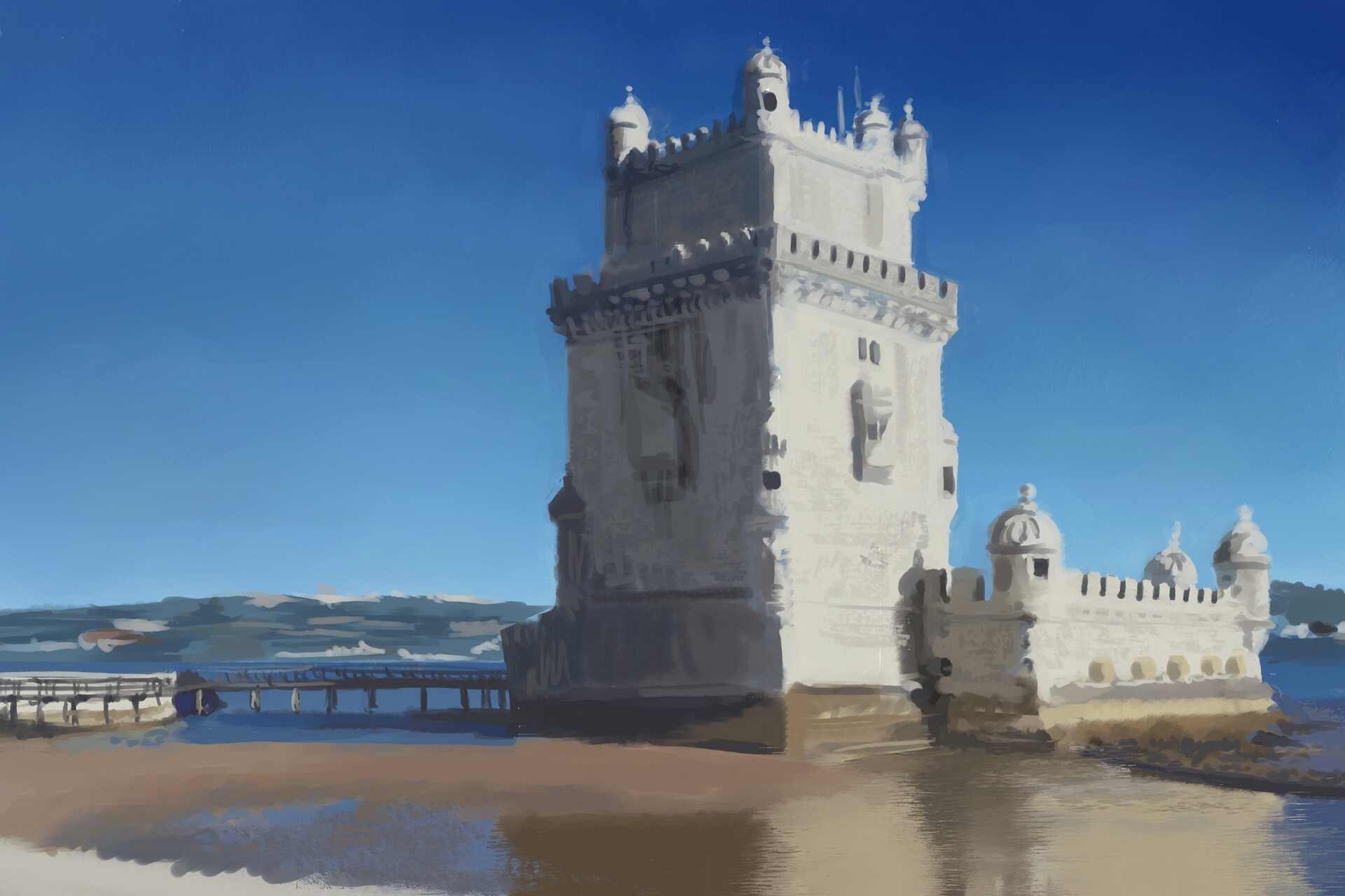 ArtStation - Bellem tower - portugal