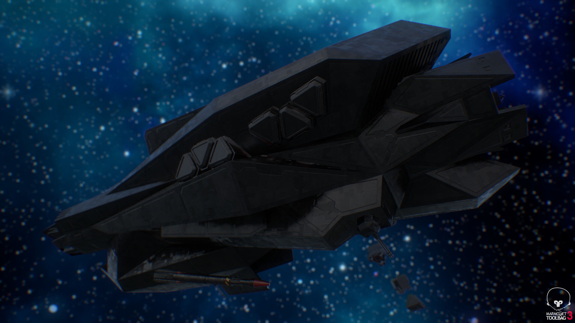 Anton Perfilev - Amun-Ra Class Stealth Ship "Anubis" [The Expanse]