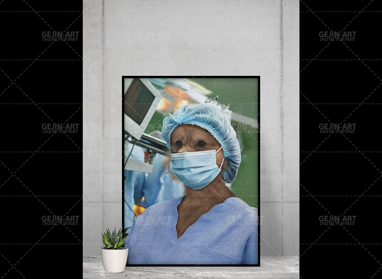 ArtStation - The Nurse Portrait Template Design