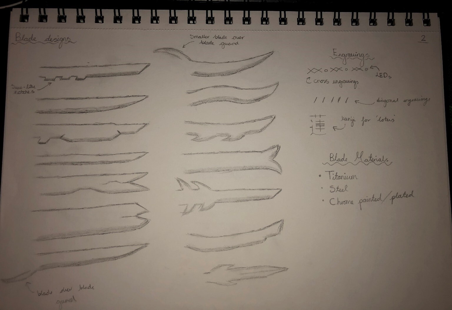 Amelia Sunderland - Sci-Fi Sword Concepts