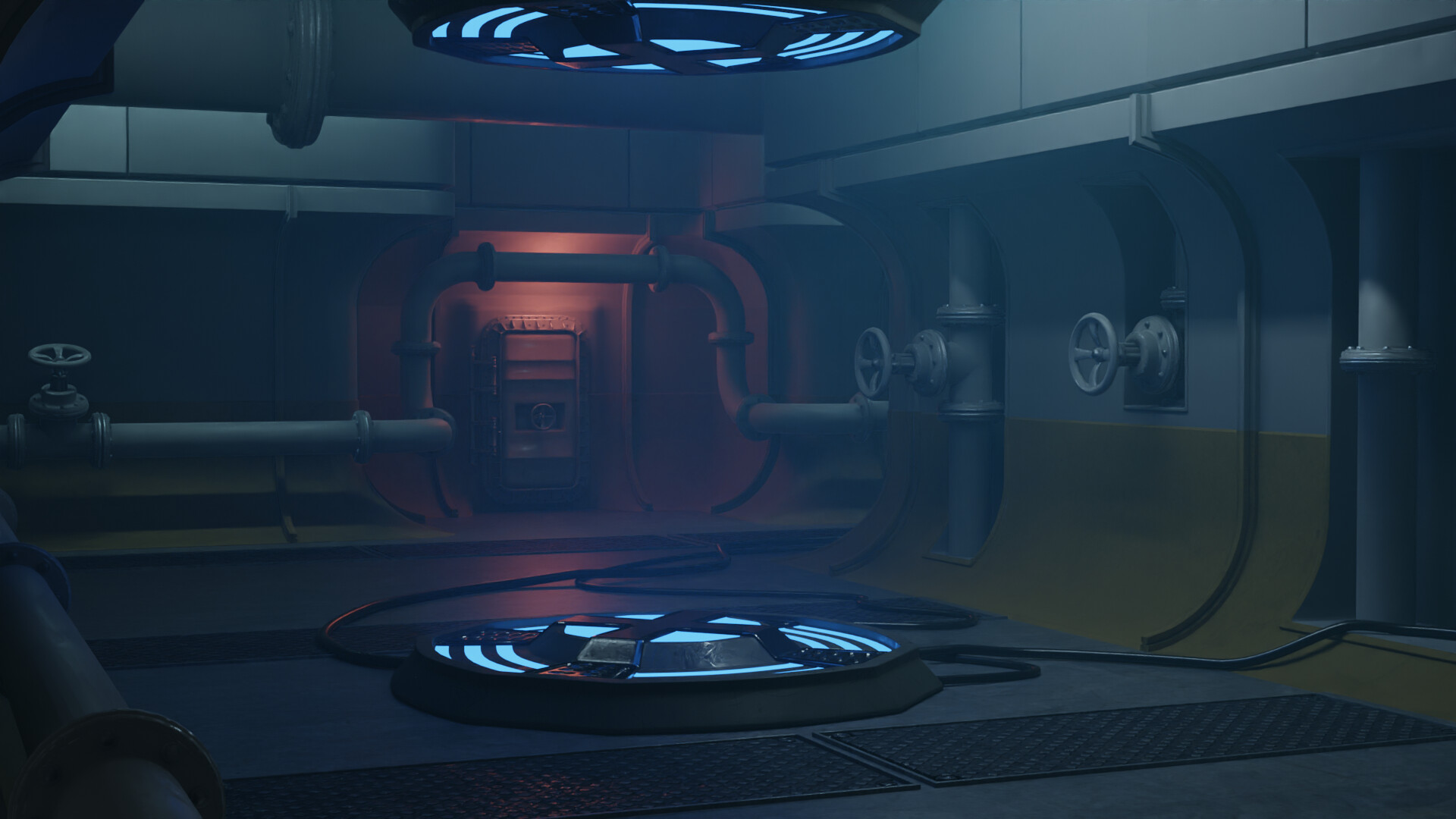 ArtStation - Underground Facility with Teleporter | Game Ready Environment