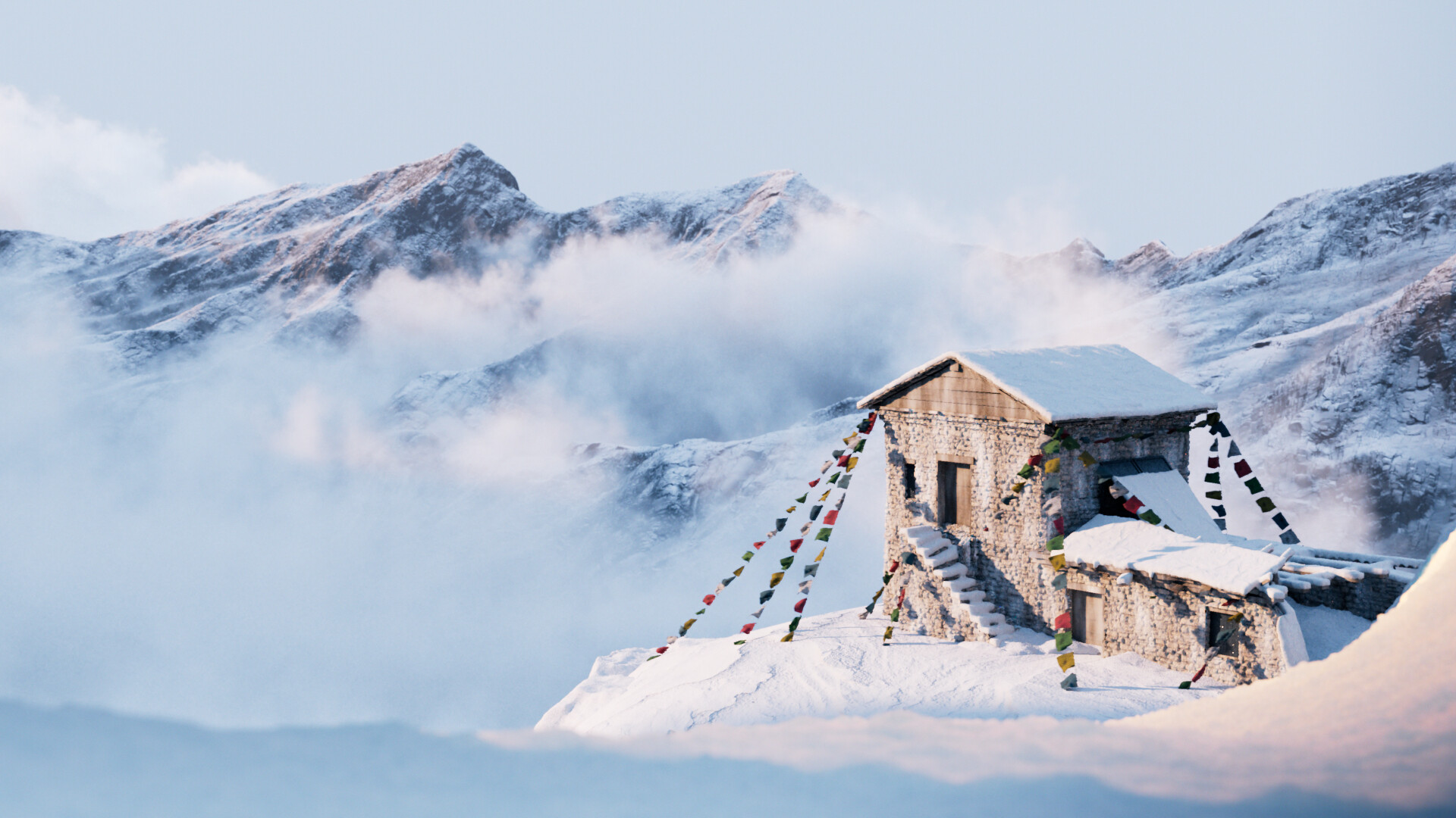 ArtStation - Nepal Cabin