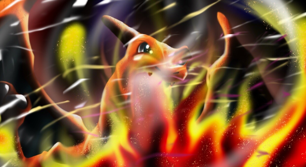 ArtStation - Pokémon Charizard!!