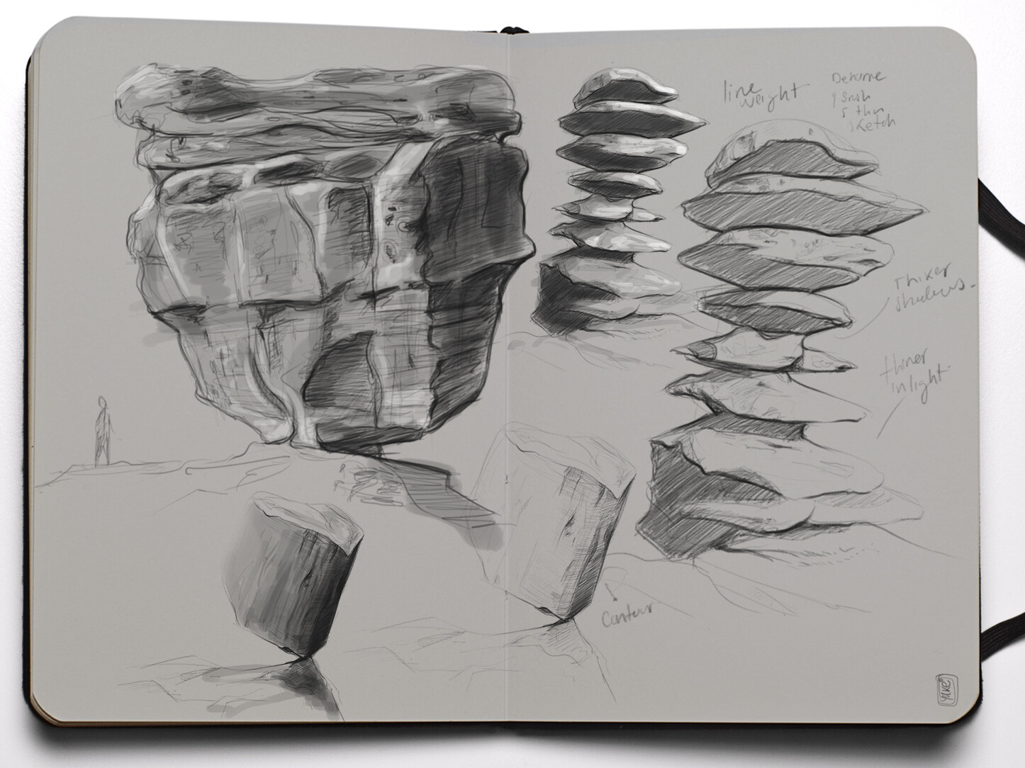 ArtStation - Rock formations 1, Digital sketches