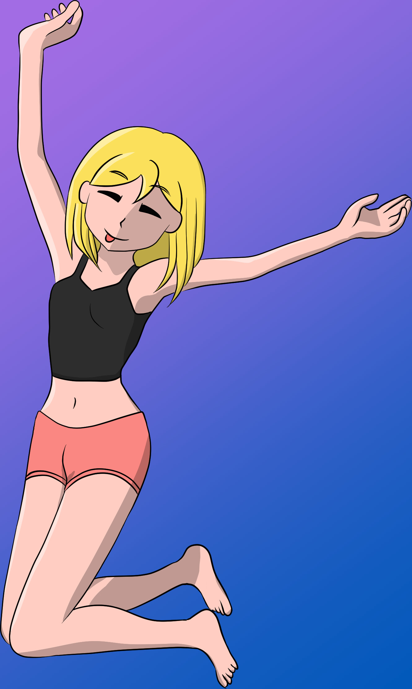 ArtStation - Jumping Girl