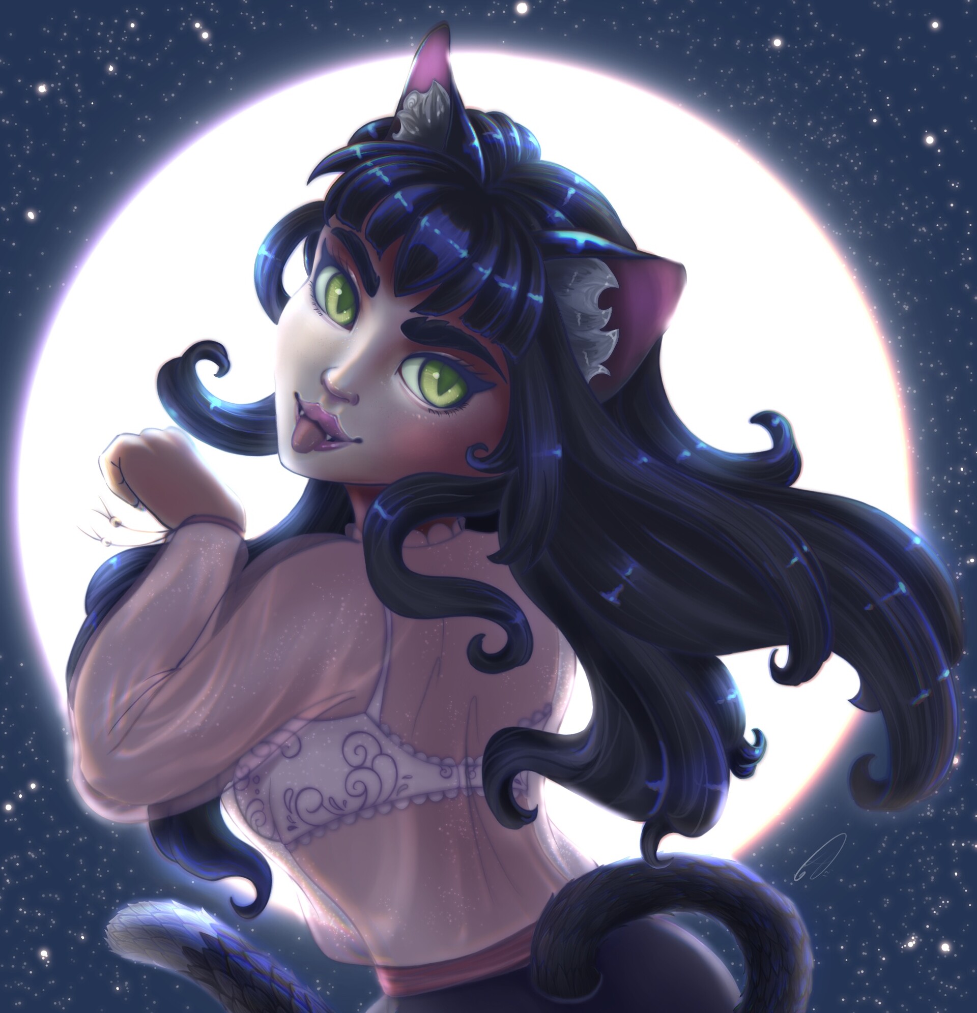 ArtStation - #1_Kitty, the cute cat girl