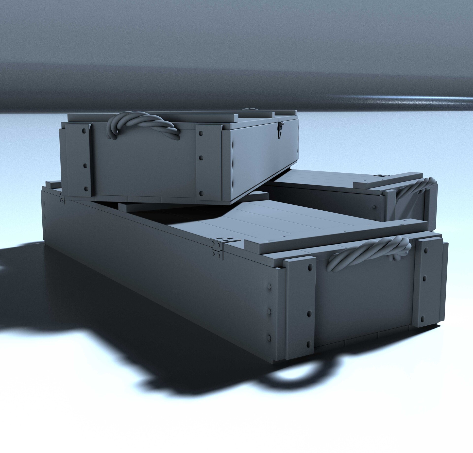 ArtStation - 3d Crate Model