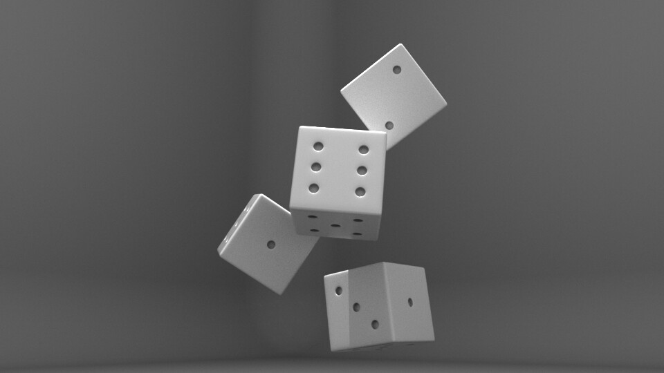 ArtStation - 3D Render of Dice in Maya