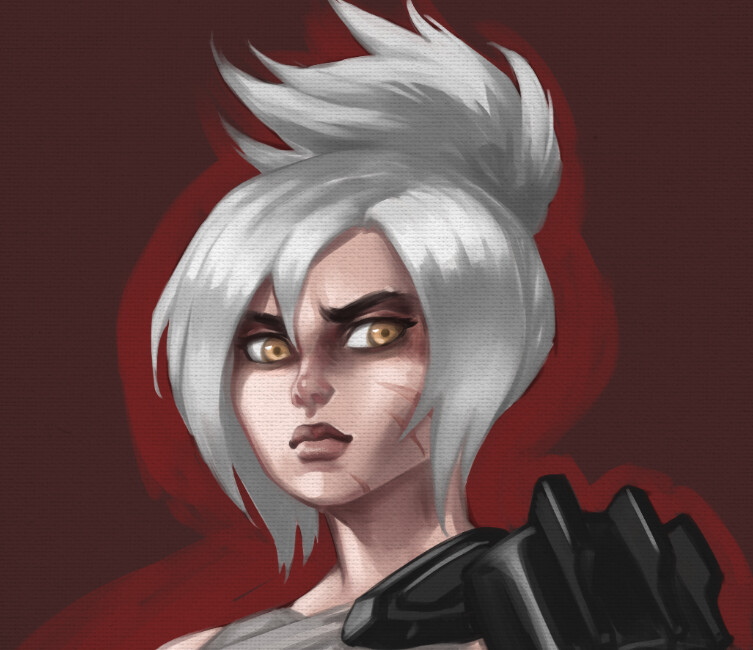 ArtStation - Sketch: Riven from LoL