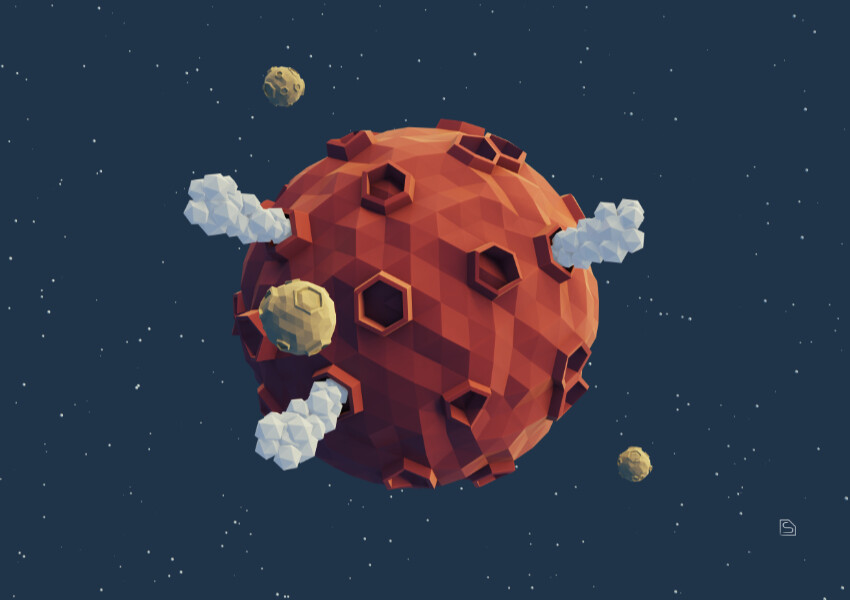 ArtStation - Volcanic planet