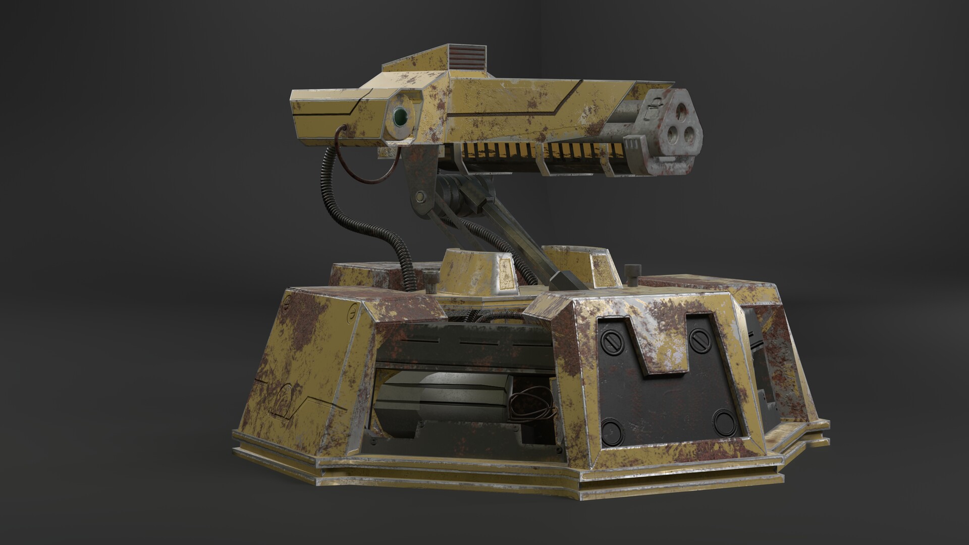 ArtStation - Sci-Fi Turret | Mohit Chugh