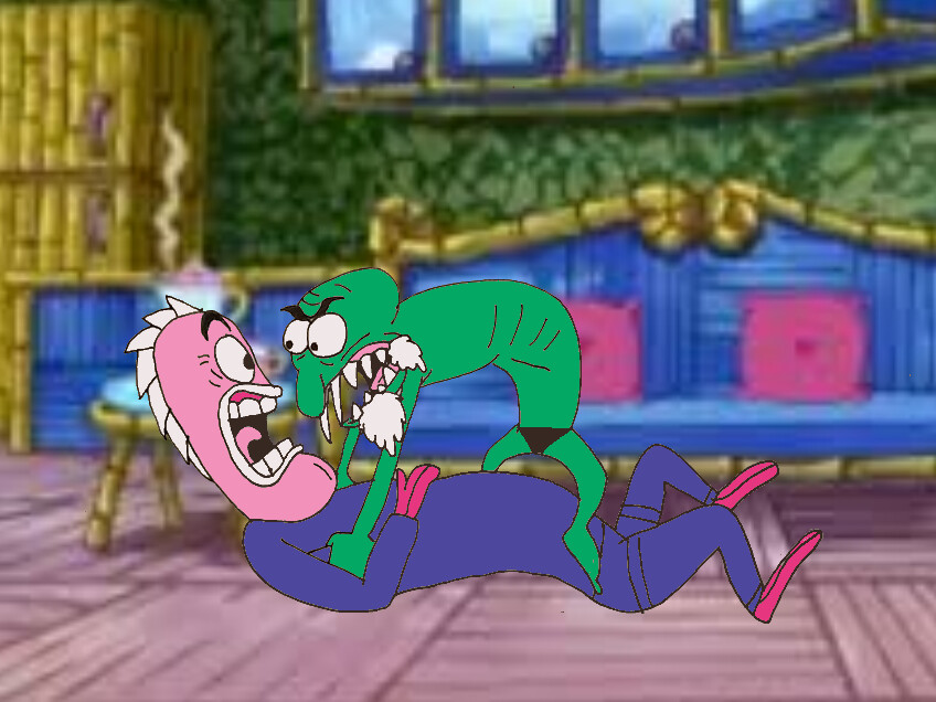 crazy squidward spongebob