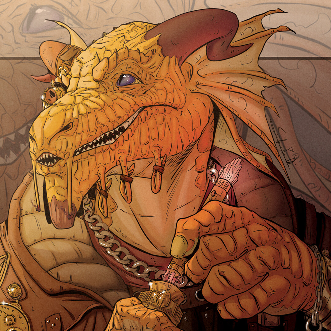 ArtStation - Dragonborn artificier - bust