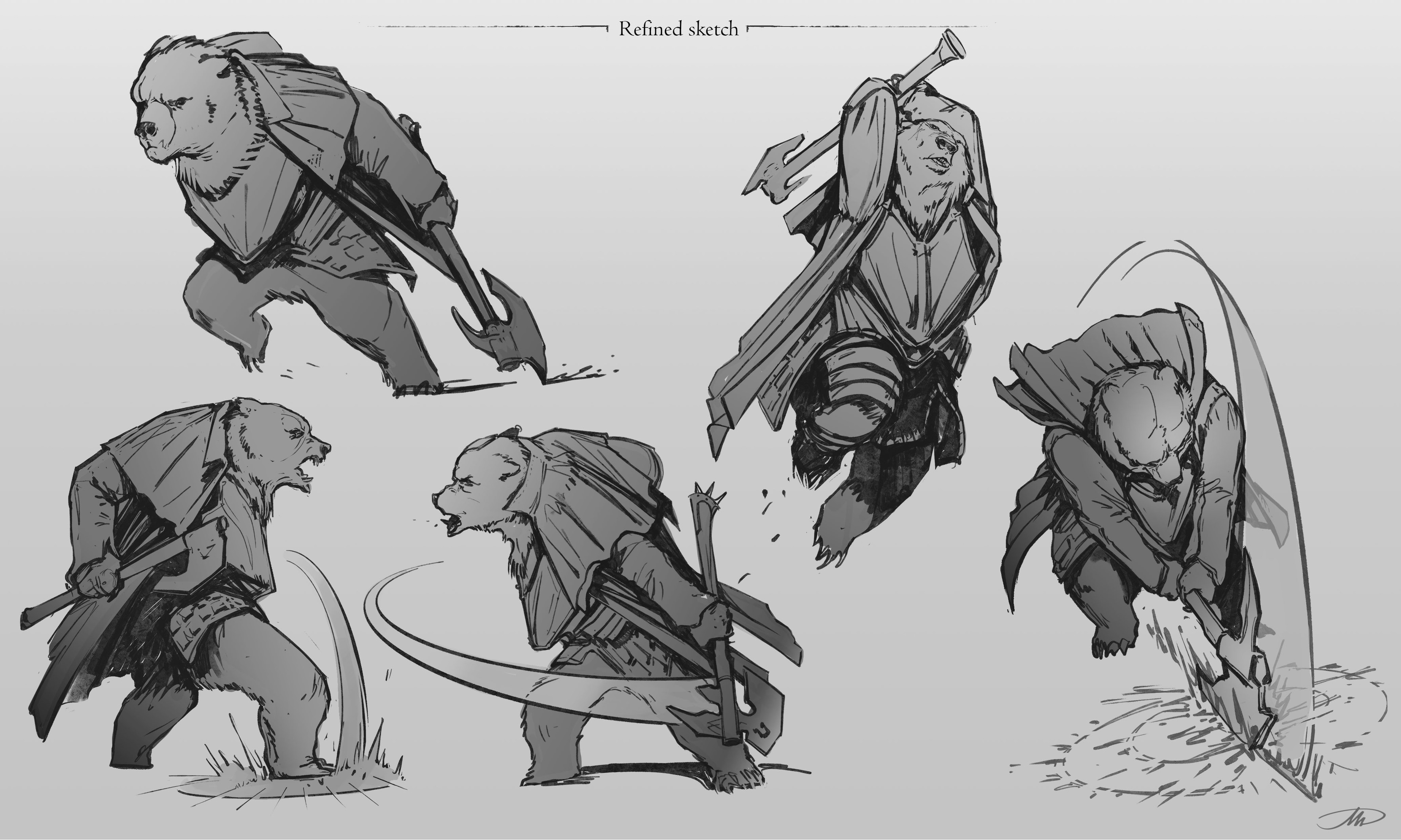 Marco Dotti - The OUTCASTS - Weapon design: the Bear