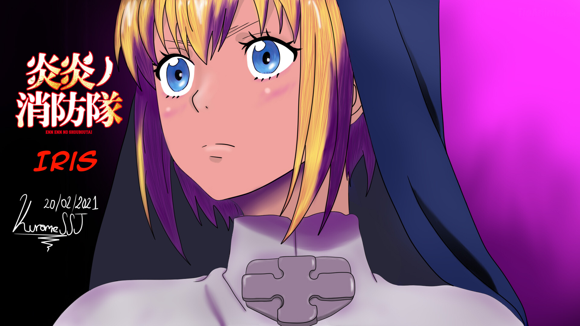 ArtStation - Sister Iris of Fire Force