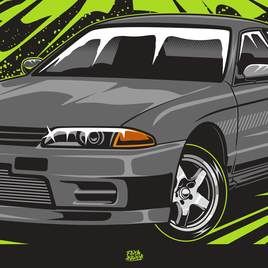 Flvsh Artwork - Initial D Artwork