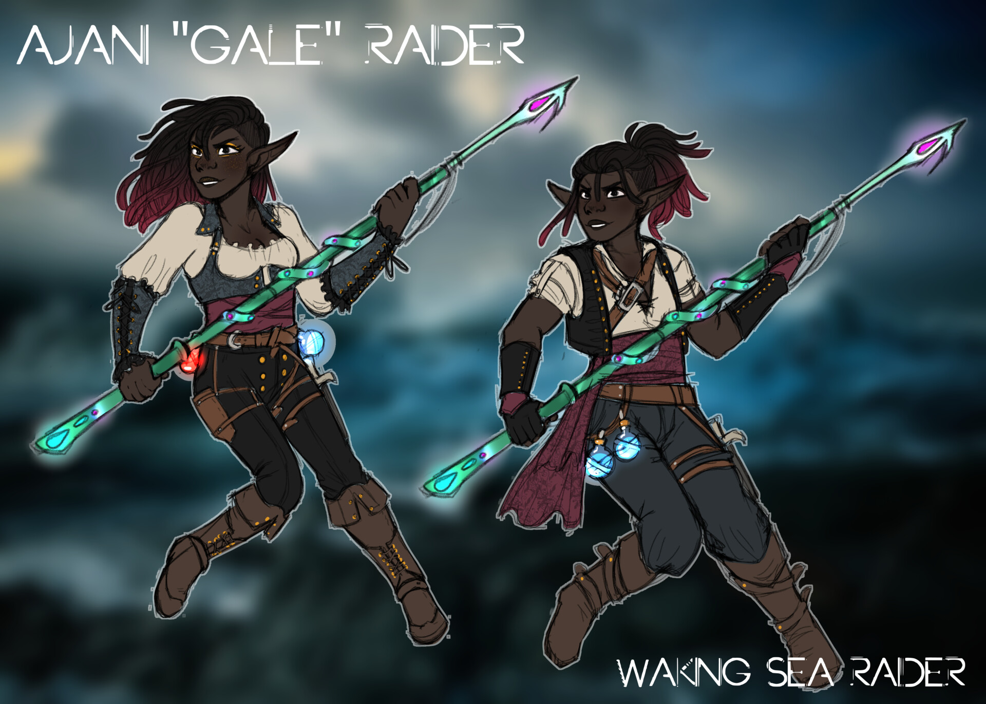 ArtStation - Ajani "Gale" Raider - Reference Sheet