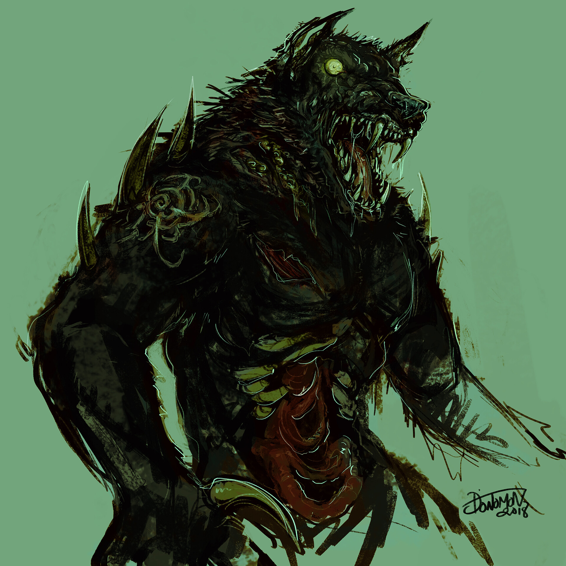 ArtStation - Slough - Black Spiral Dancer