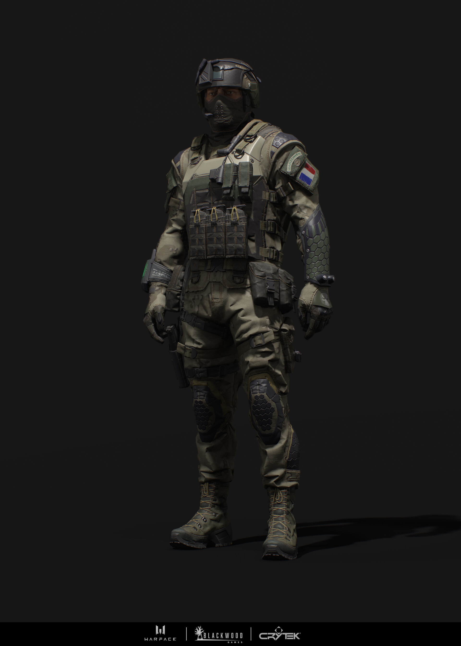Sergey Poboroznyuk - Soldier of "C.O.S." for WARFACE - Lowpoly