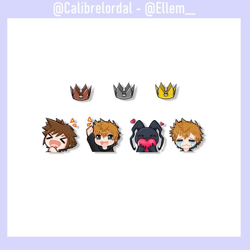 ArtStation - Twitch emotes commission for @dj_j0nny