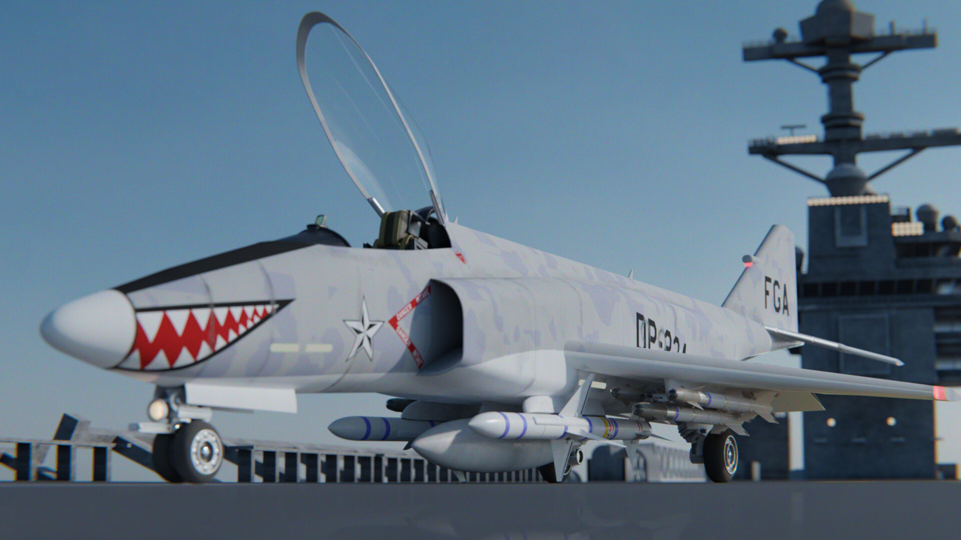 Ethan LeRoith - F-32N-ON Sky Shark | Third Generation Fighter Concept