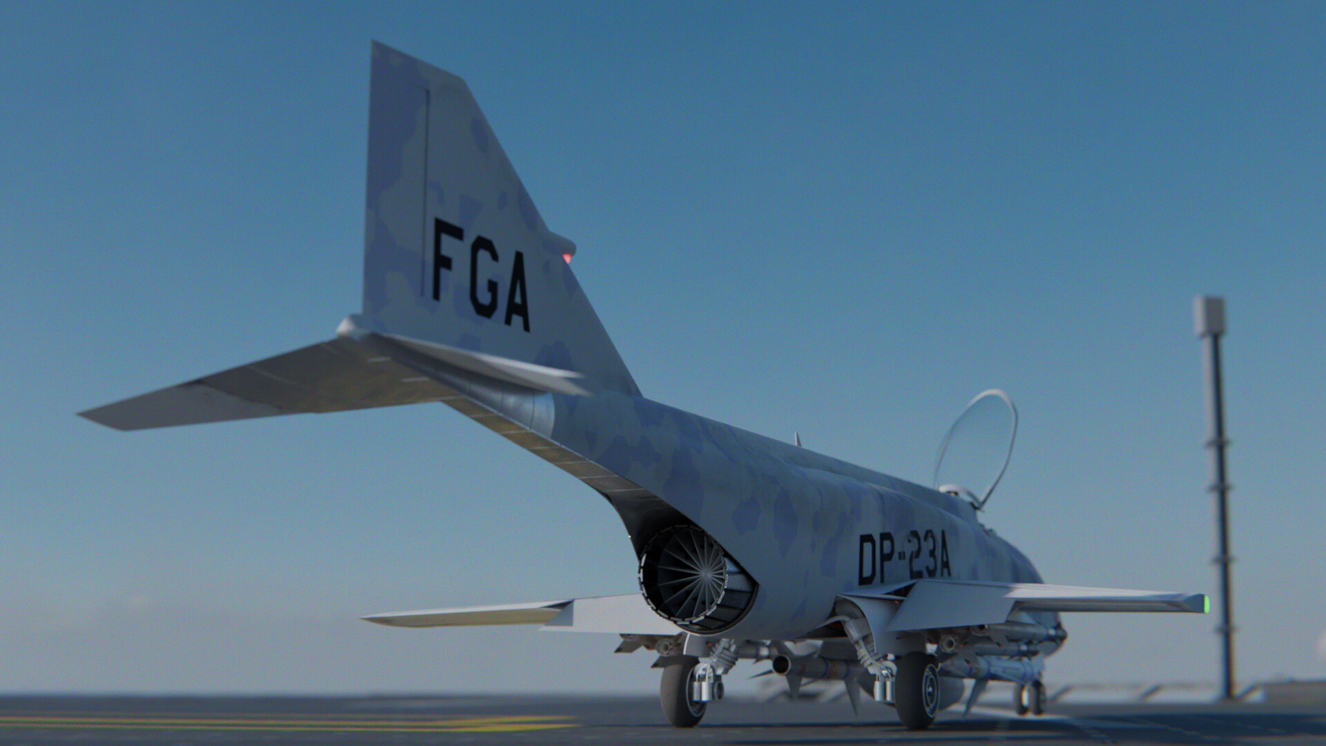 Ethan LeRoith - F-32N-ON Sky Shark | Third Generation Fighter Concept