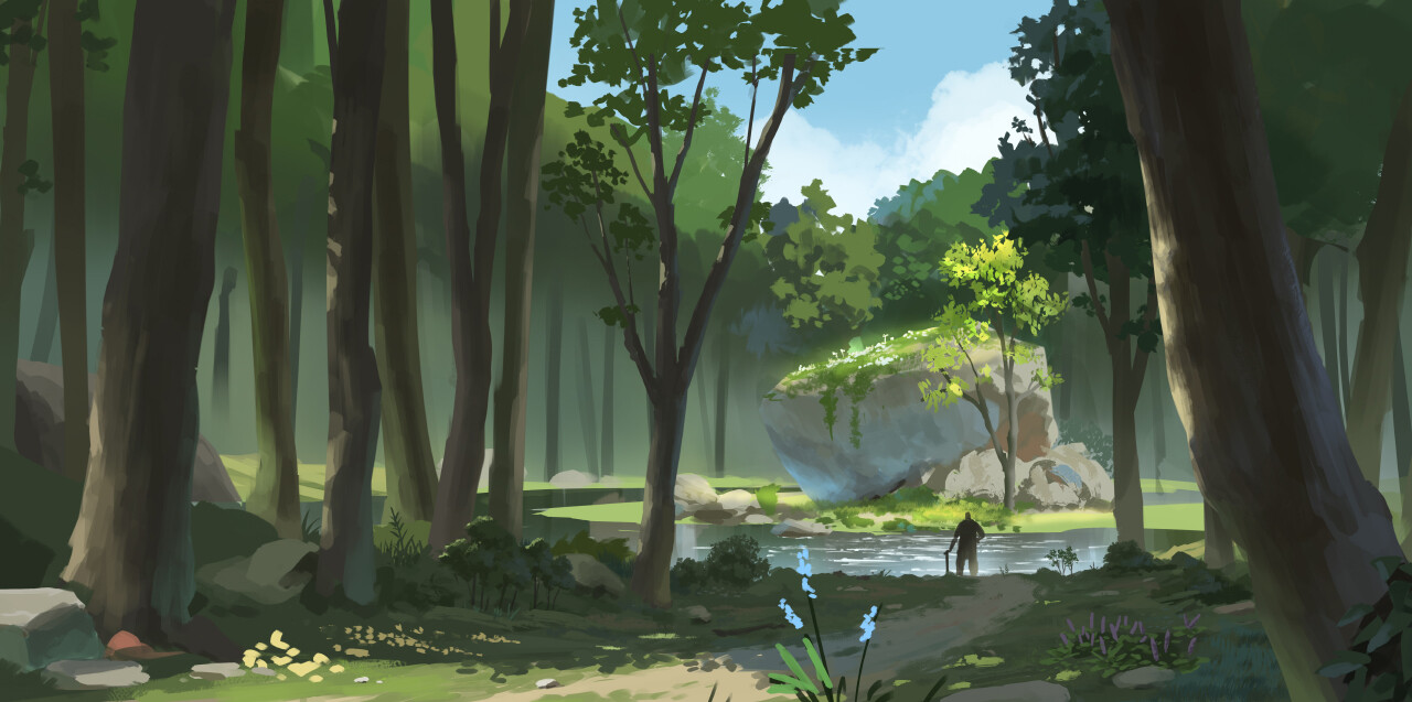 dark forest background gacha