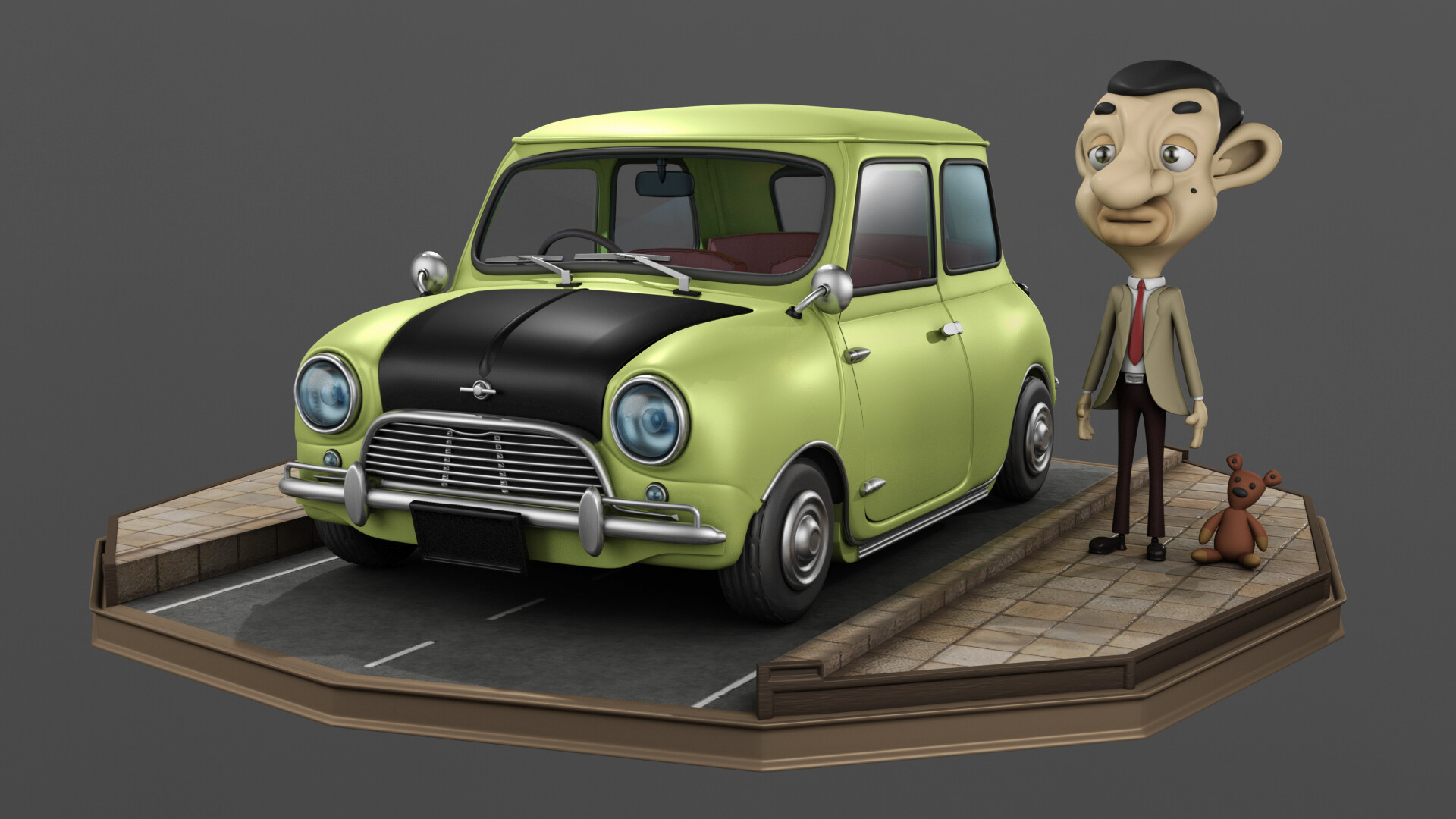ArtStation - World of Mr. Bean (3D Modeling, Texturing, Lighting)