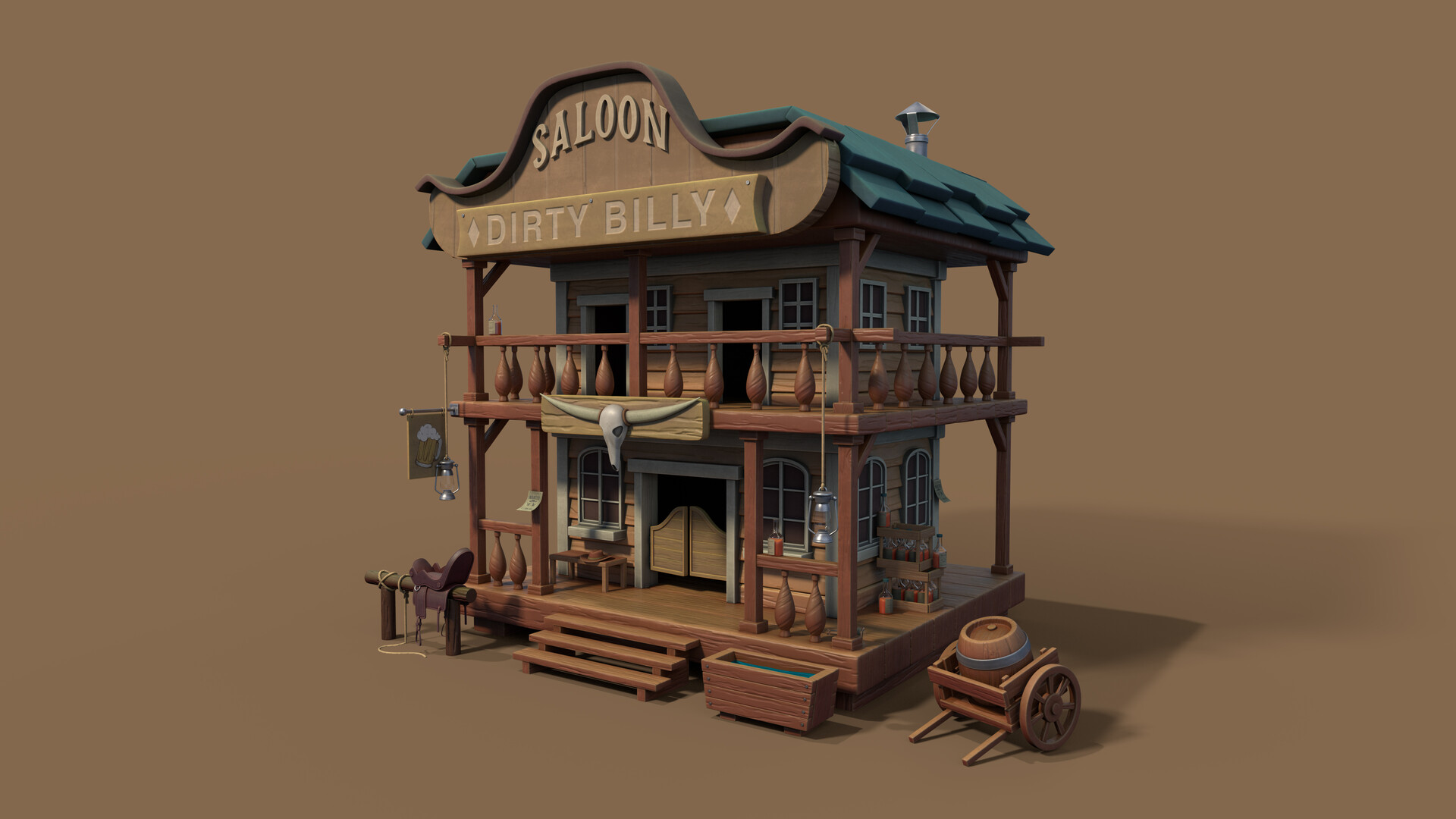 ArtStation - Stylized Saloon