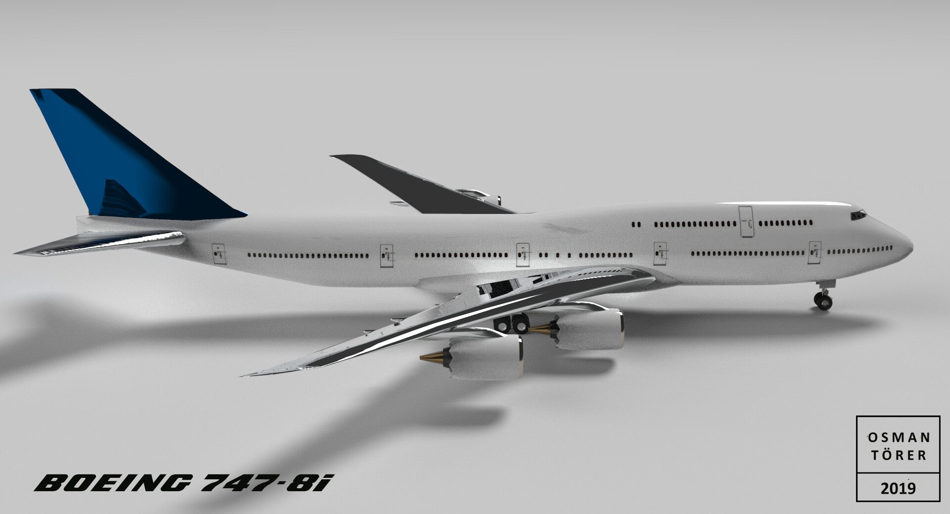 ArtStation - Boeing 747-8i