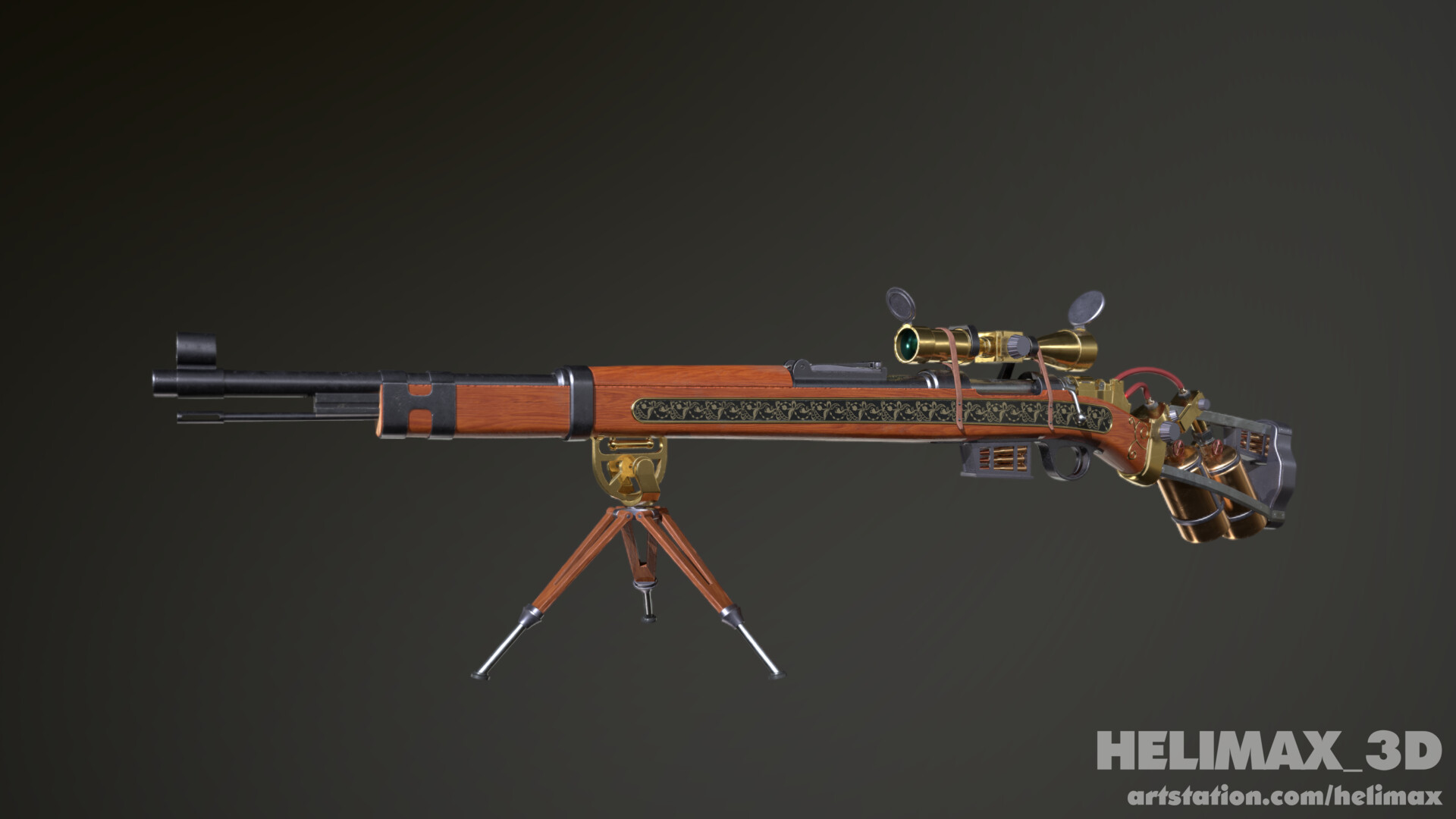 HeliMax 3D - Polycount Bi monthly Challenge (JAN/FEB) - Steam Carbine ... HeliMax 3D - Polycount Bi monthly Challenge (JAN/FEB) - Steam Carbine ...