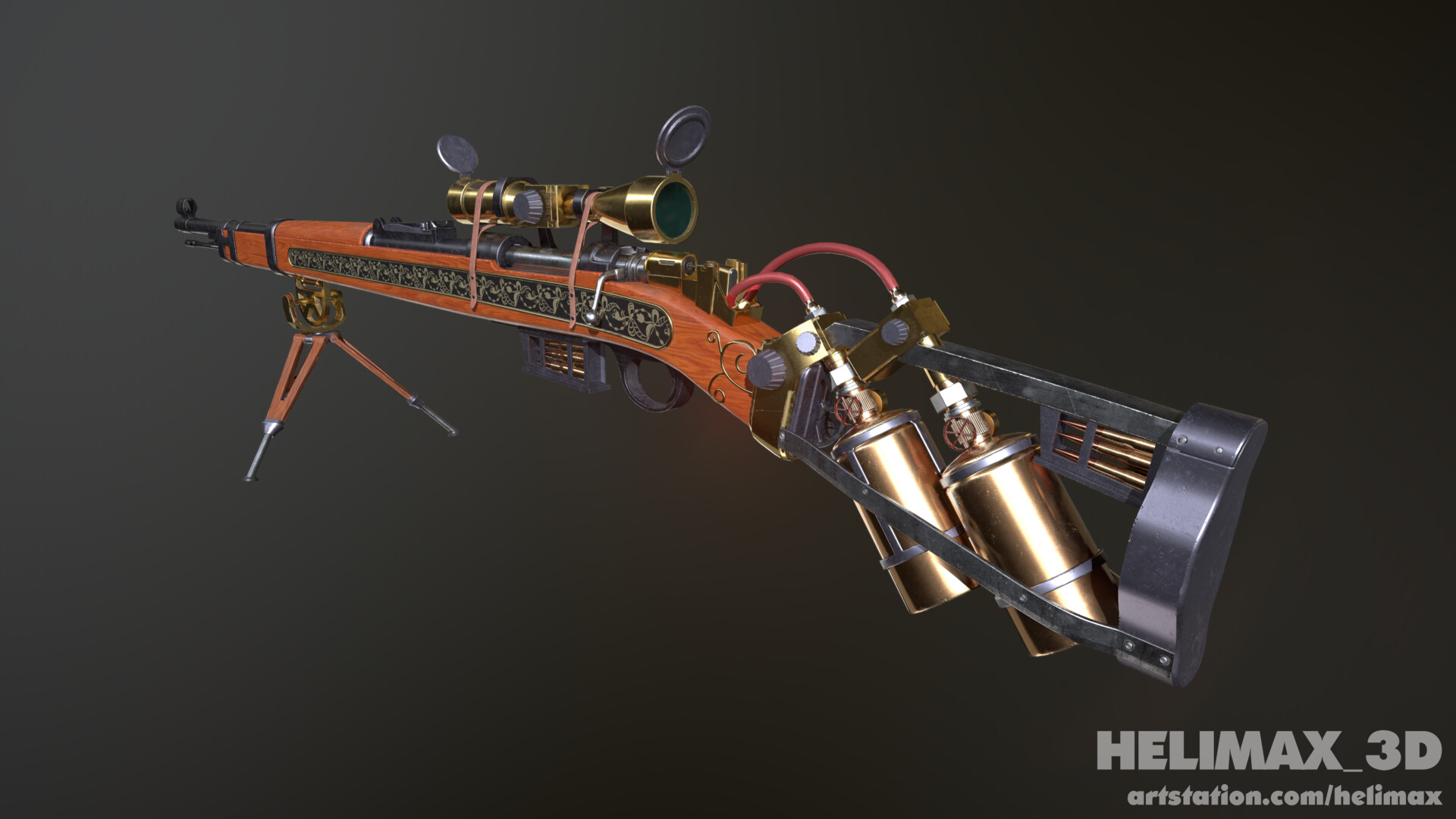 HeliMax 3D - Polycount Bi monthly Challenge (JAN/FEB) - Steam Carbine ... HeliMax 3D - Polycount Bi monthly Challenge (JAN/FEB) - Steam Carbine ...
