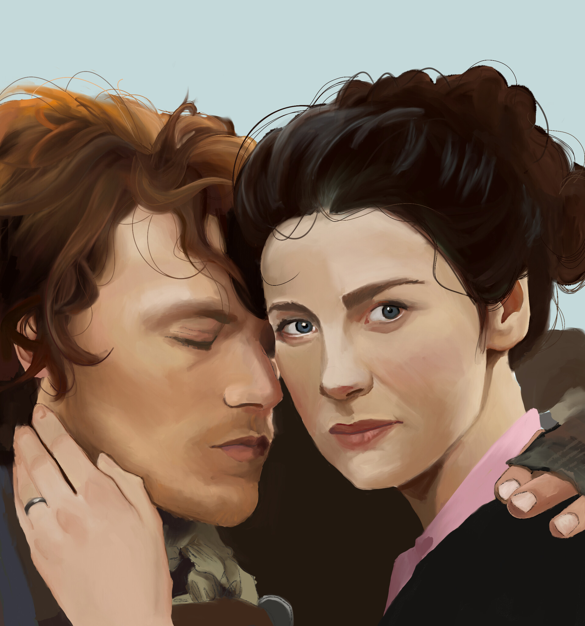 ArtStation - Outlander - Jamie and Clare