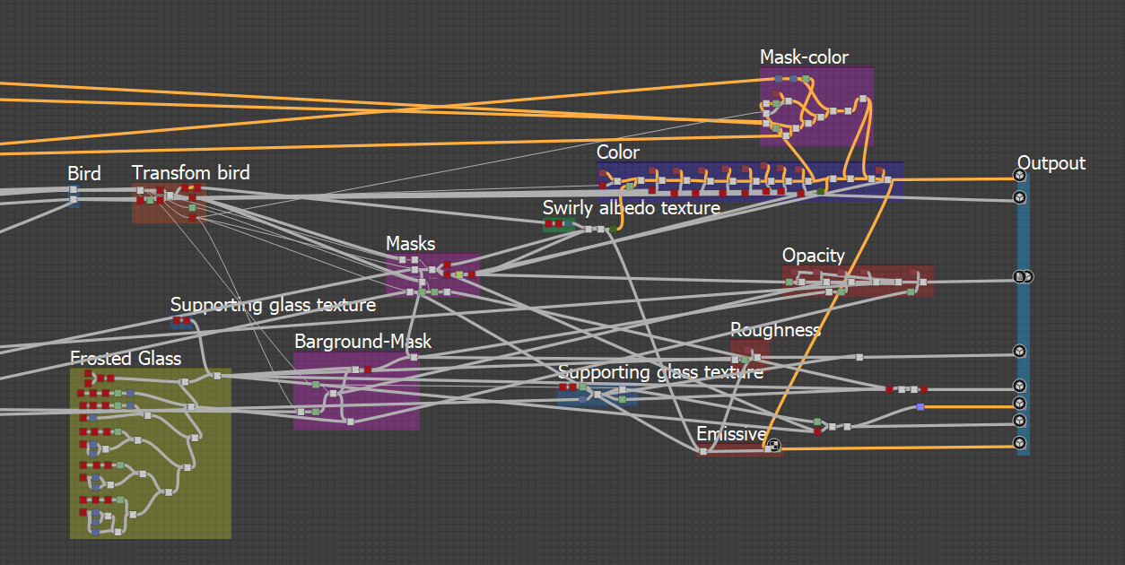 Manon Devaux - Peacock shaped stained glass