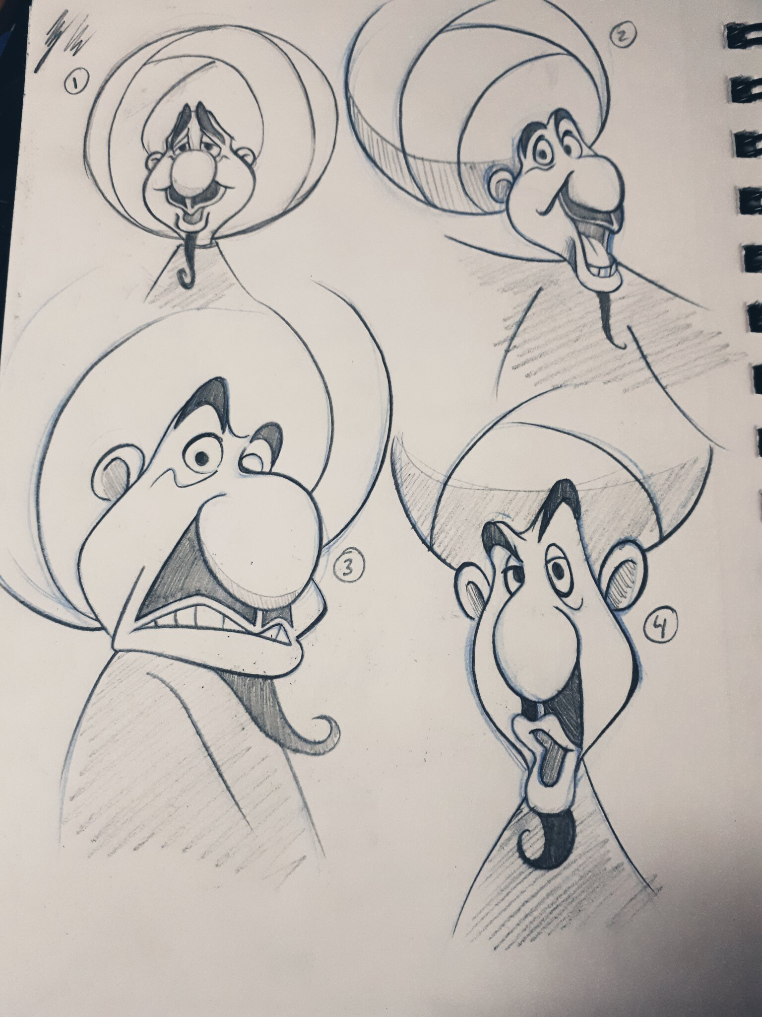 ArtStation - Disney Characters Expressions Sketches 2018 - Part1