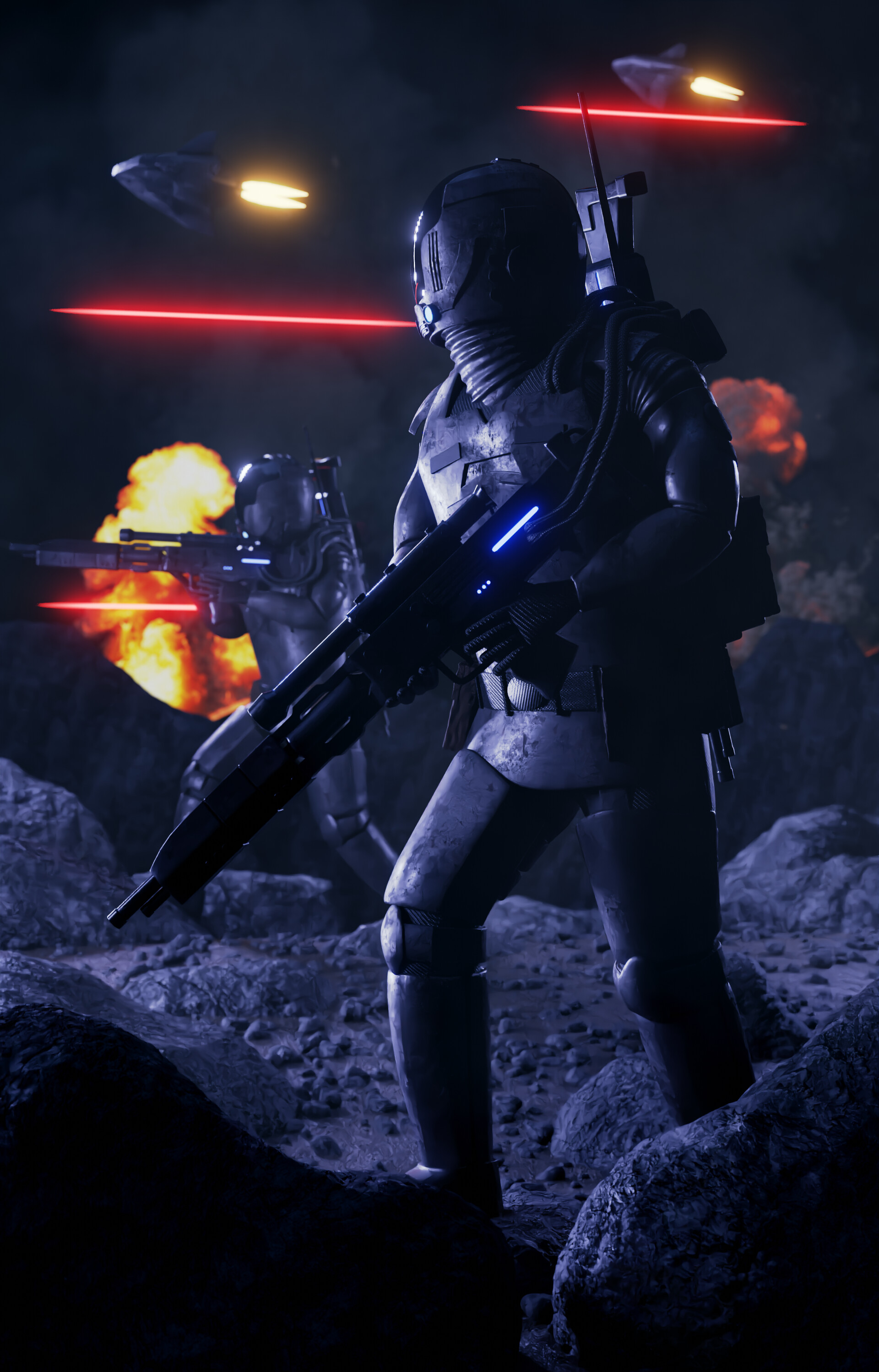 ArtStation - Advance Through Battle (Blender Artwork)