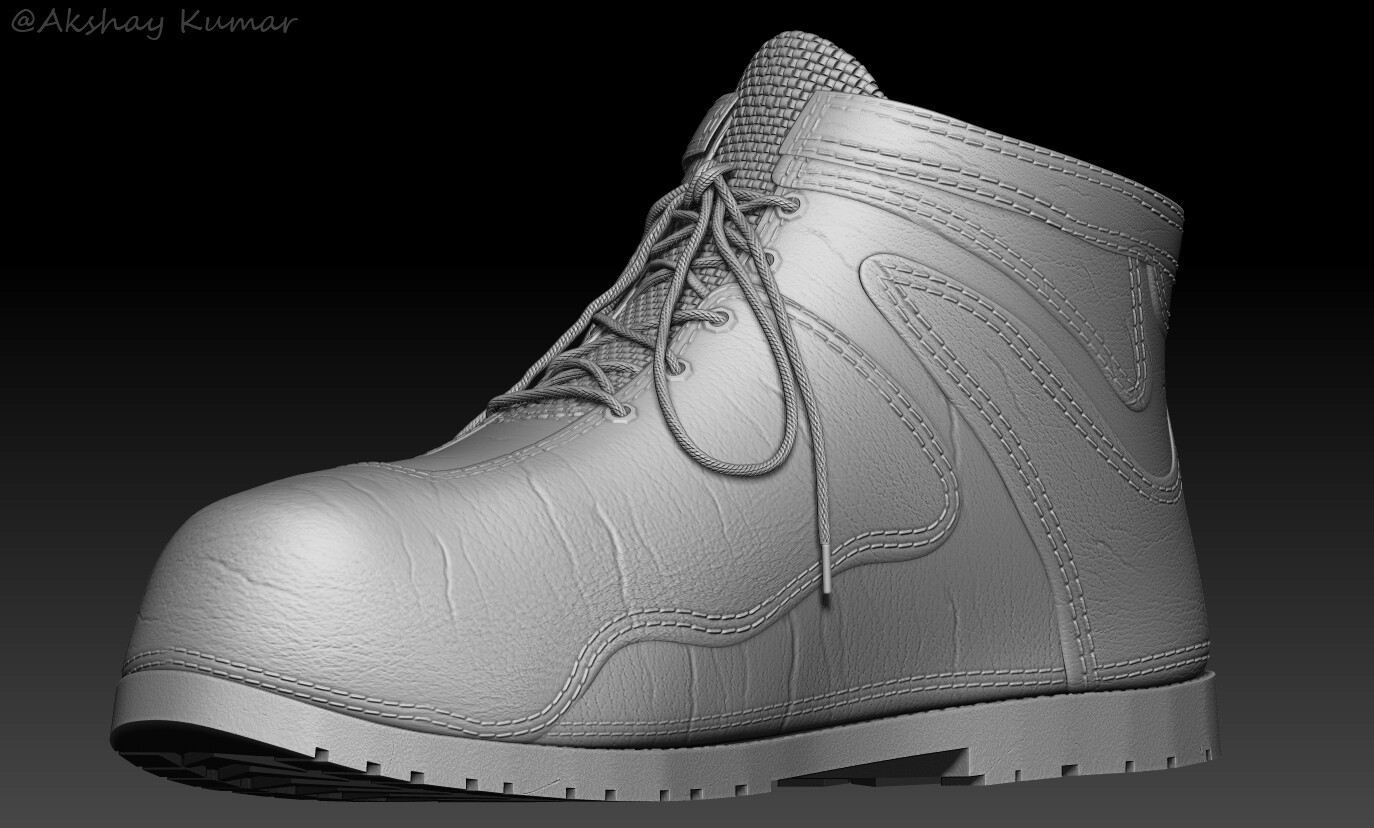 ArtStation - 3D Shoe model By Akshay Kumar